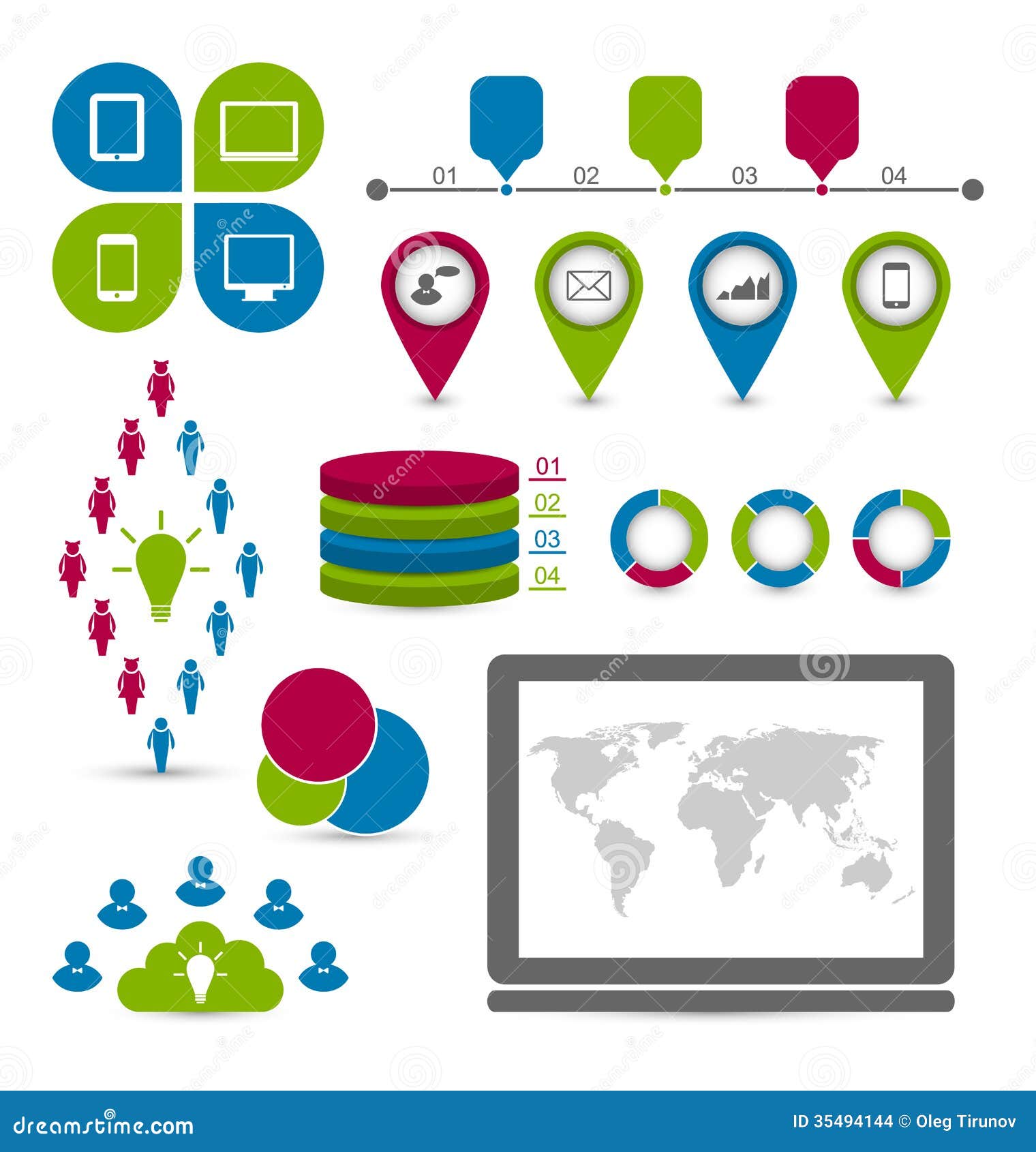 Social Statistics Infographics. Vector. People Population Icon Set ...