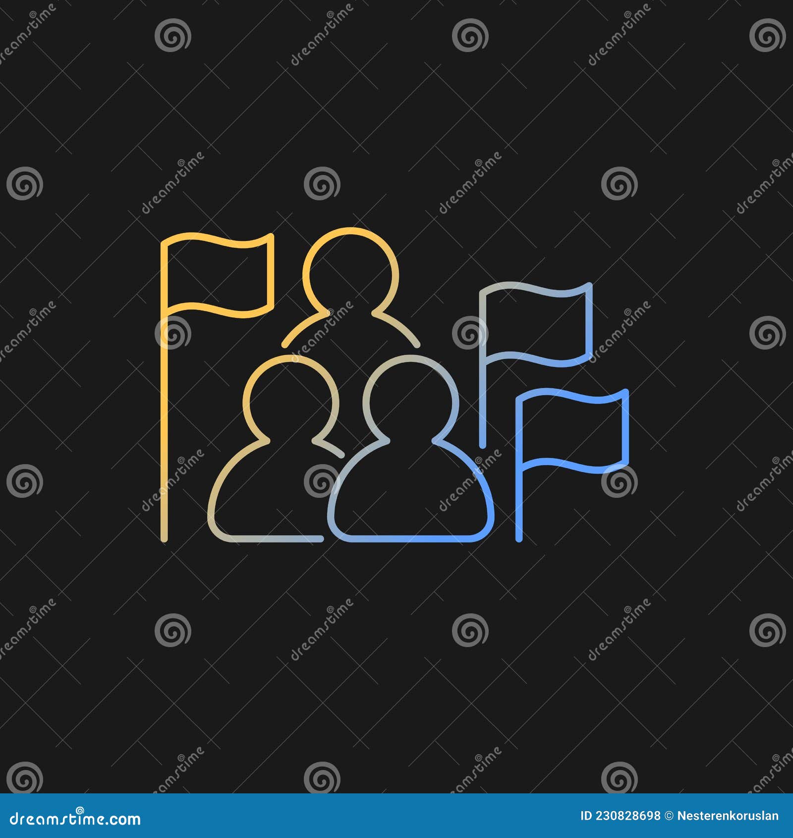 Social Studies Gradient Vector Icon for Dark Theme Stock Vector ...