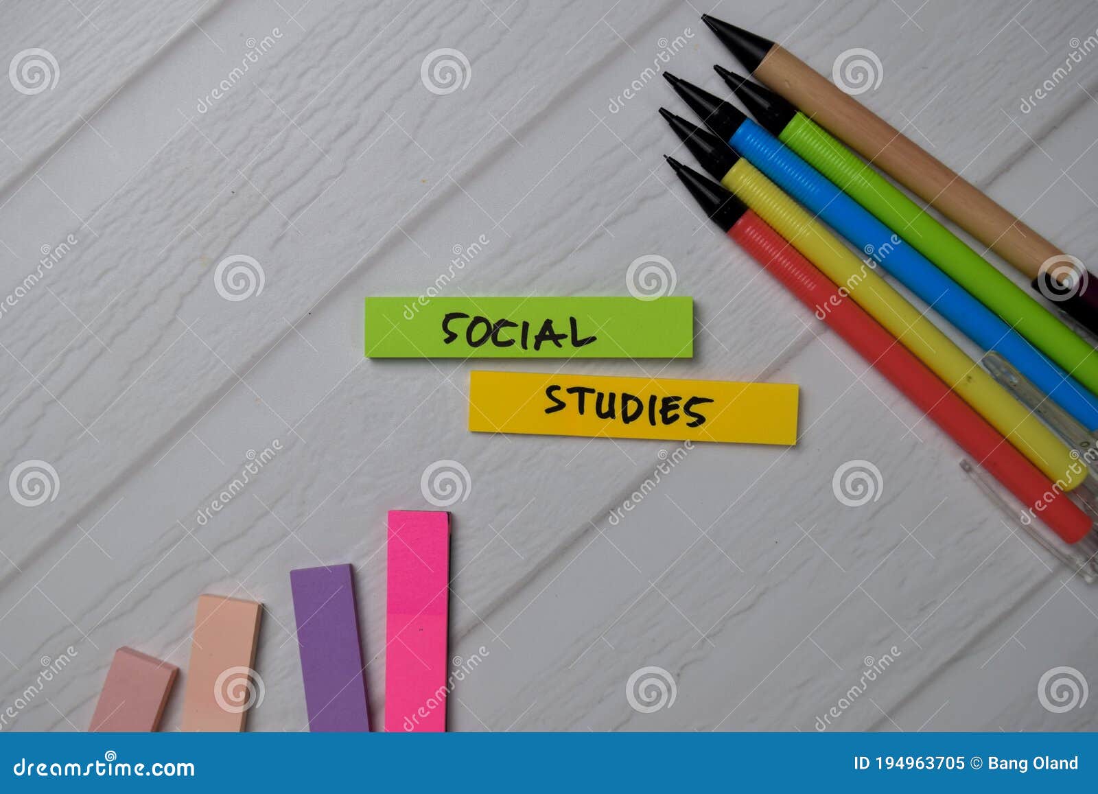 Social Studies With Flag On Board Royalty-Free Stock Photography ...