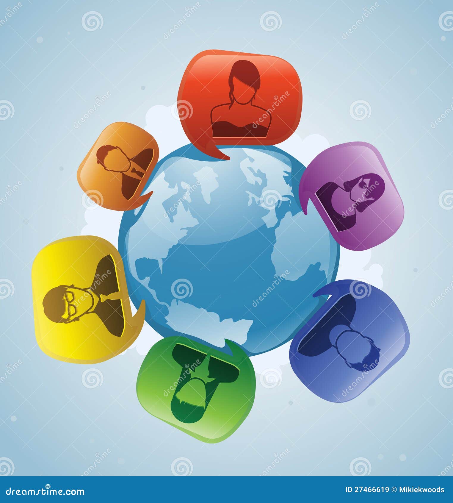 Social Talking World stock illustration. Illustration of earth - 27466619