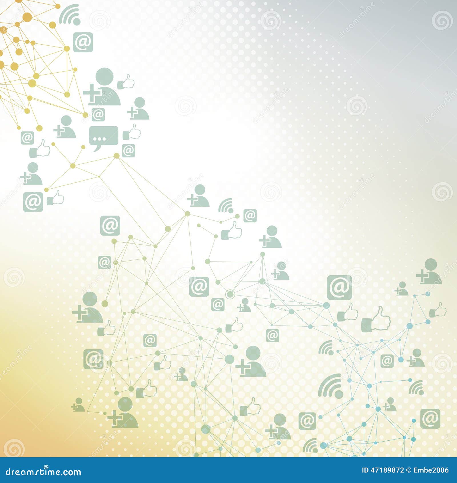 Social Technology Connection Stock Vector - Illustration of modern ...