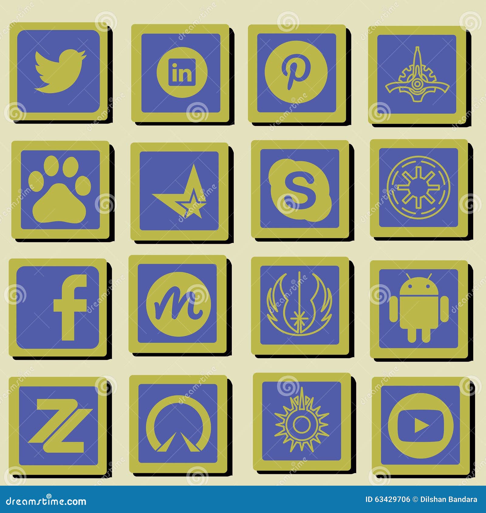 Social Technology and Media Icon Set. Editorial Photo - Illustration of ...