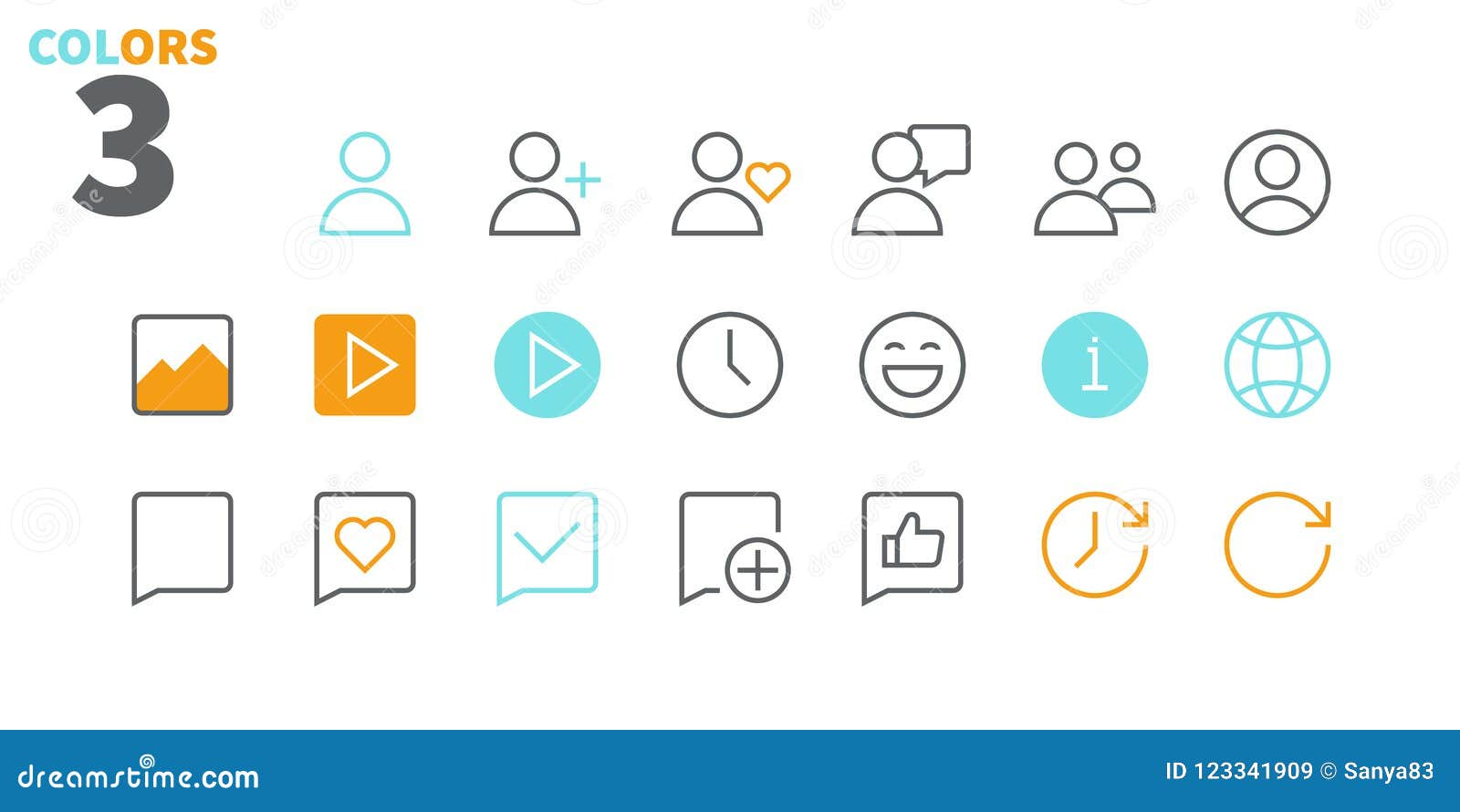 Social UI Pixel Perfect Well-crafted Vector Thin Line Icons 48x48 Ready ...