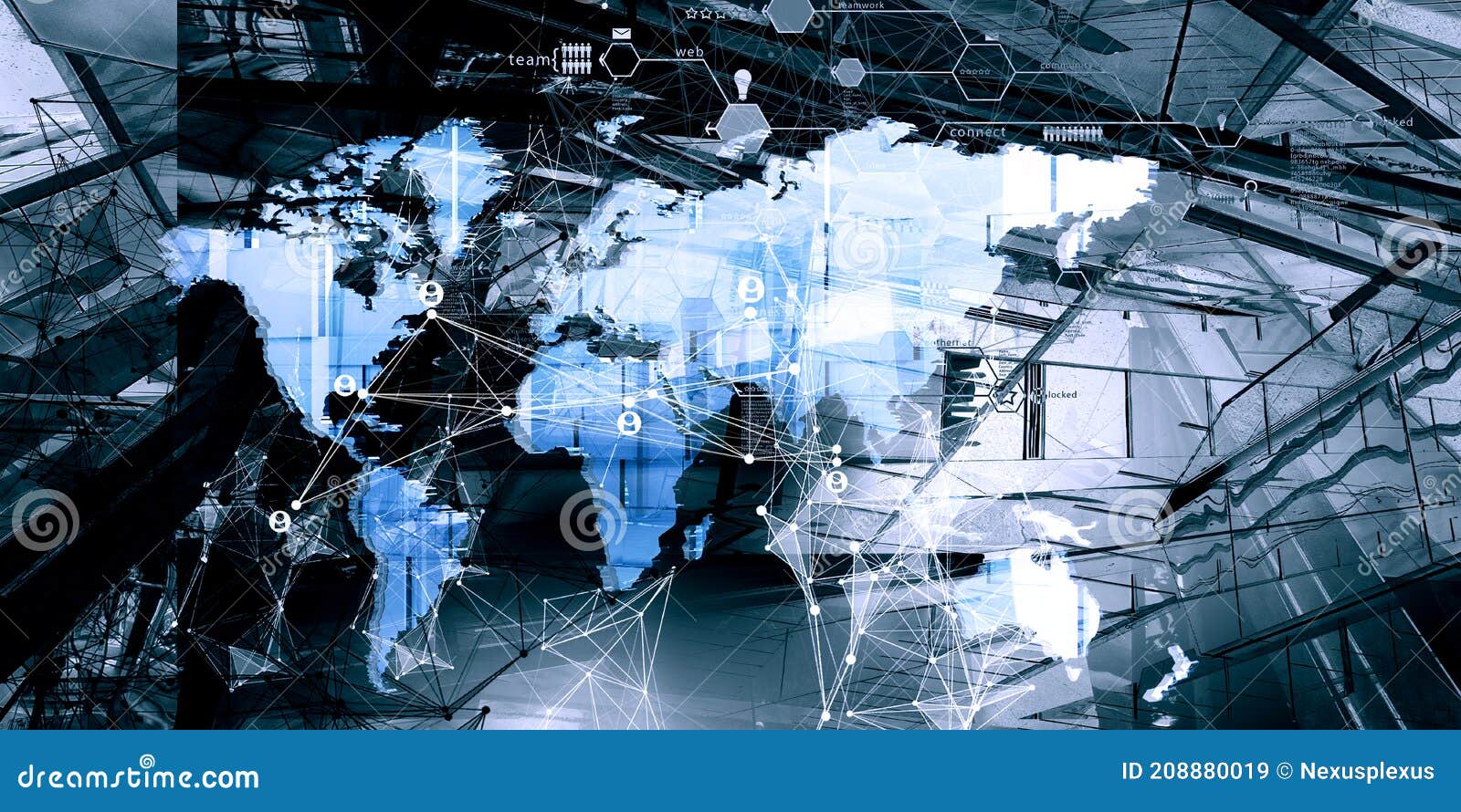 Social Web Network Background Image Stock Image - Image of contact ...