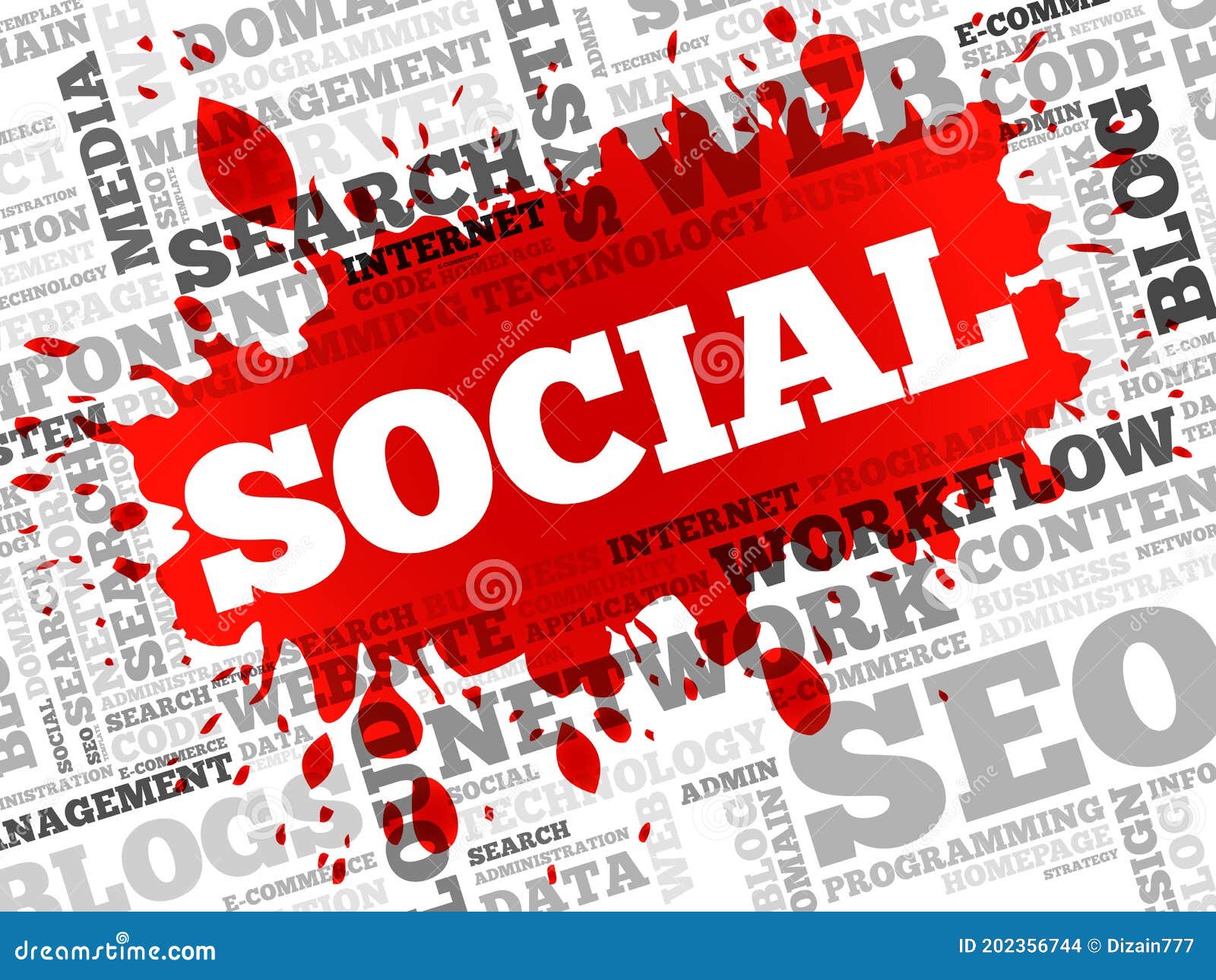 Social Word Balloon Cartoon Vector | CartoonDealer.com #23275217