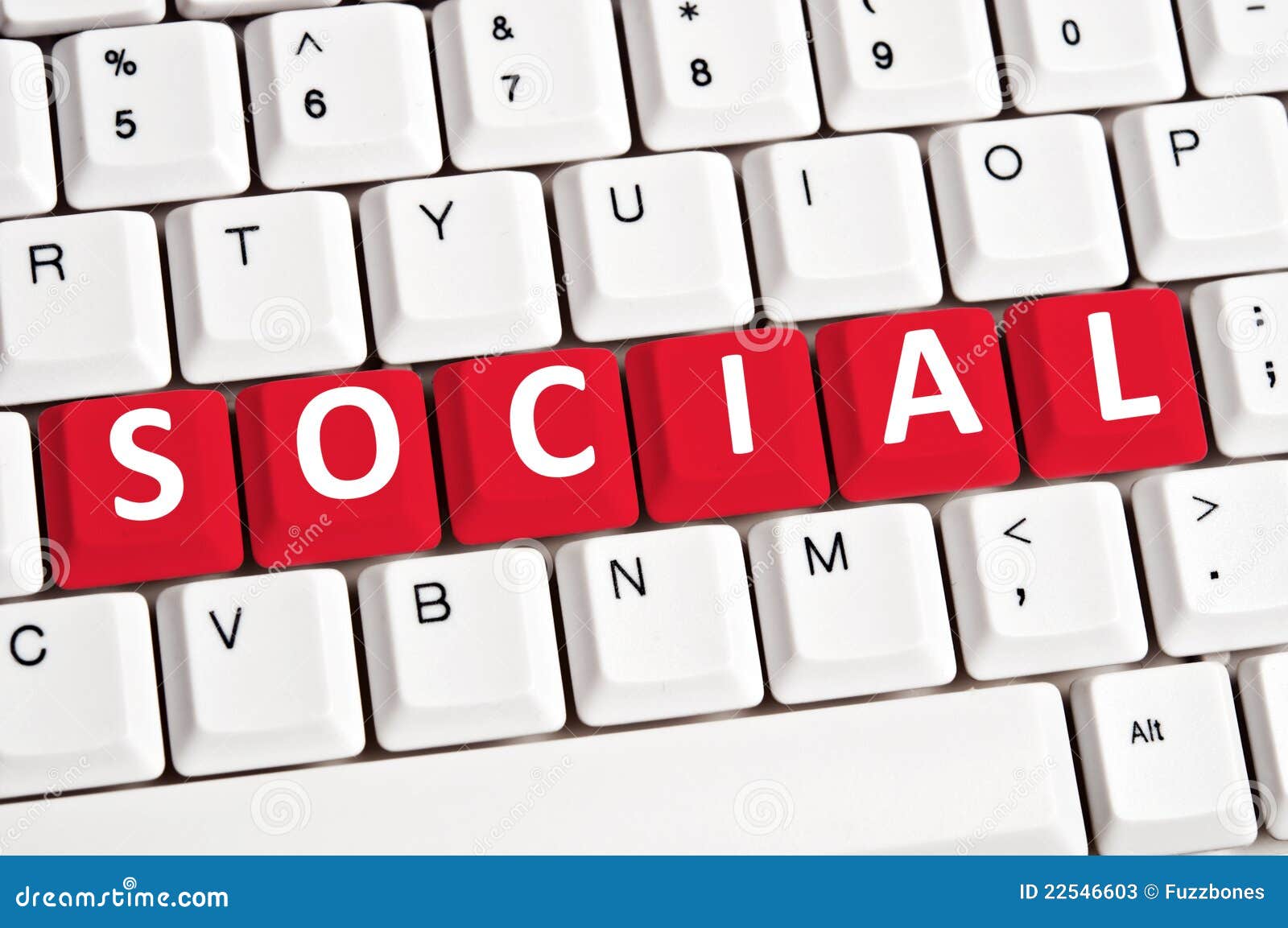 Social word on keyboard stock image. Image of button - 22546603
