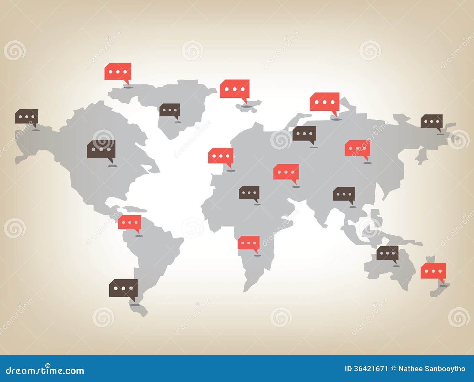 Social world map stock vector. Illustration of bubble - 36421671