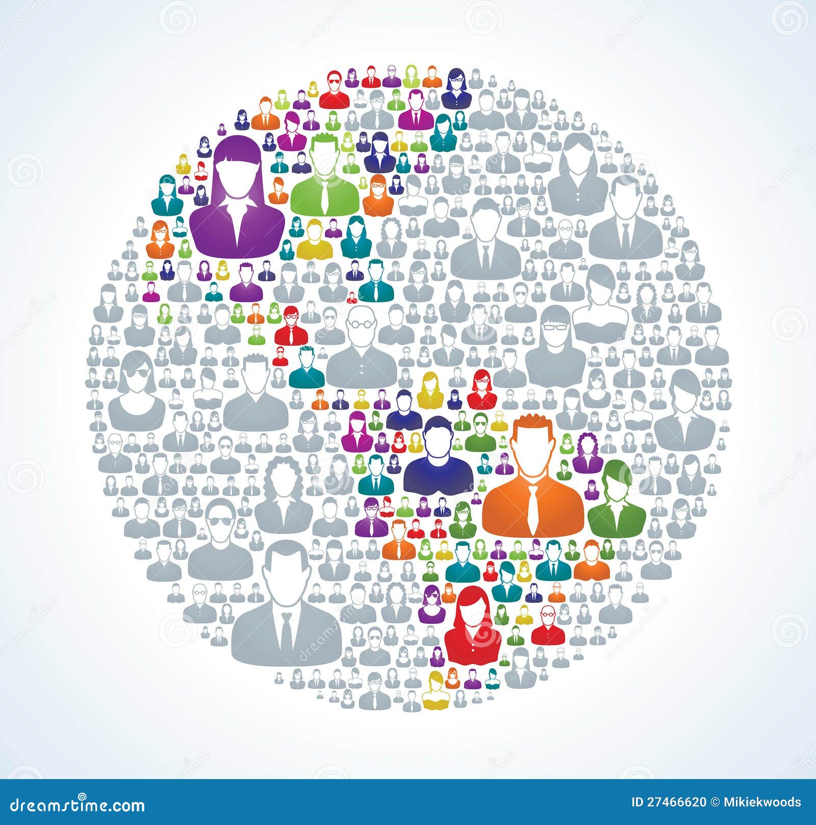 Social World Population stock illustration. Illustration of diversity ...