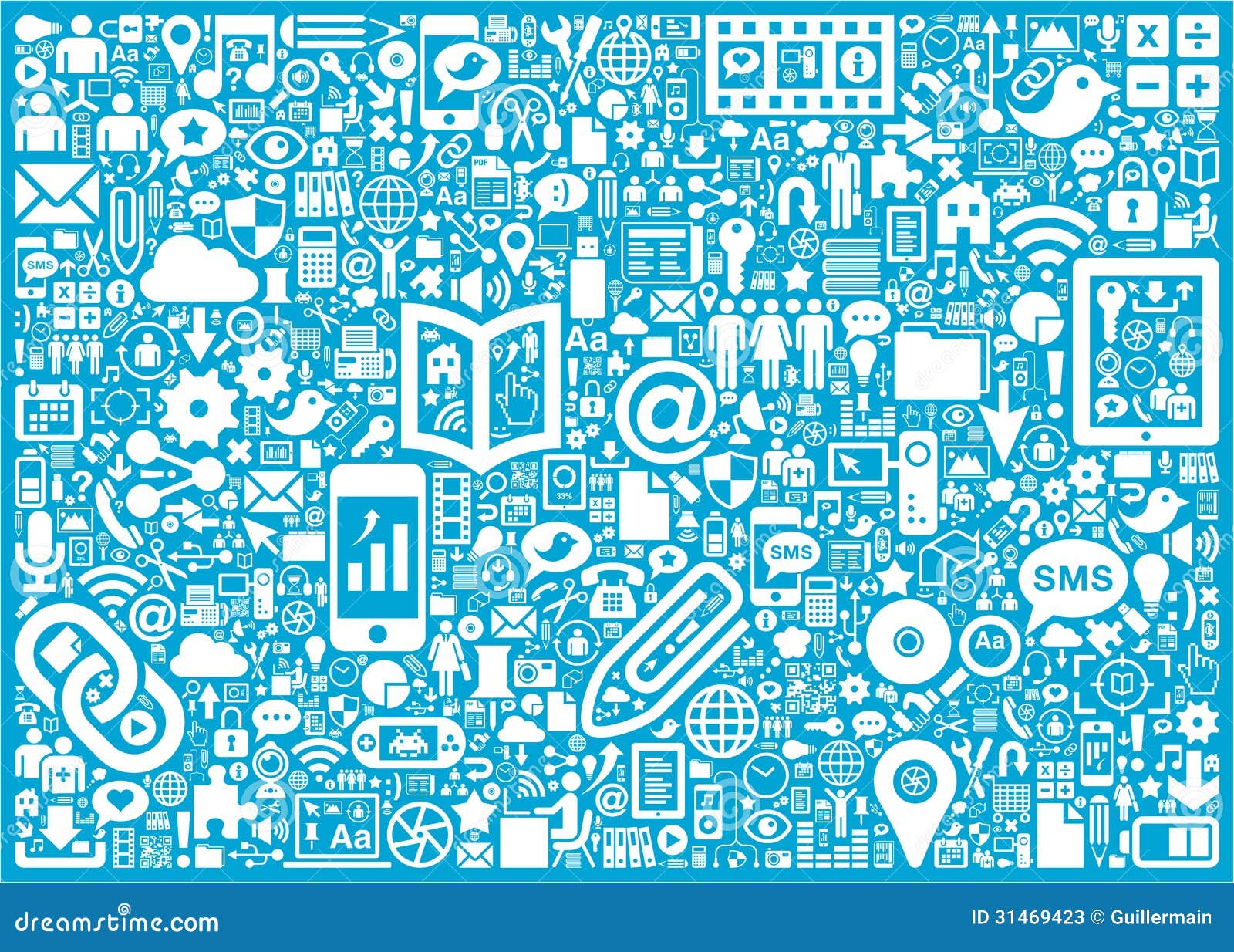 Sociale Media achtergrond vector illustratie. Illustration of netwerk ...