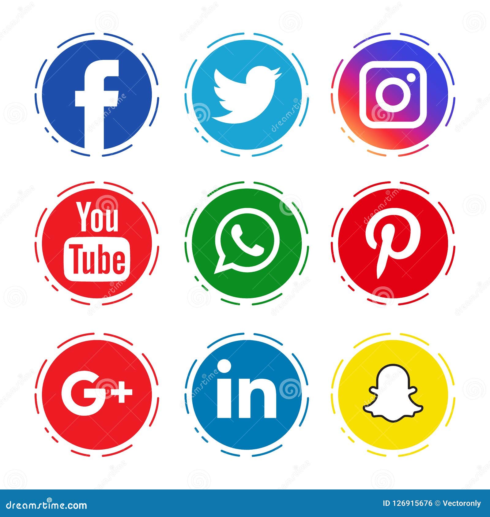 Sociale media pictogrammen redactionele foto. Illustration of globaal ...