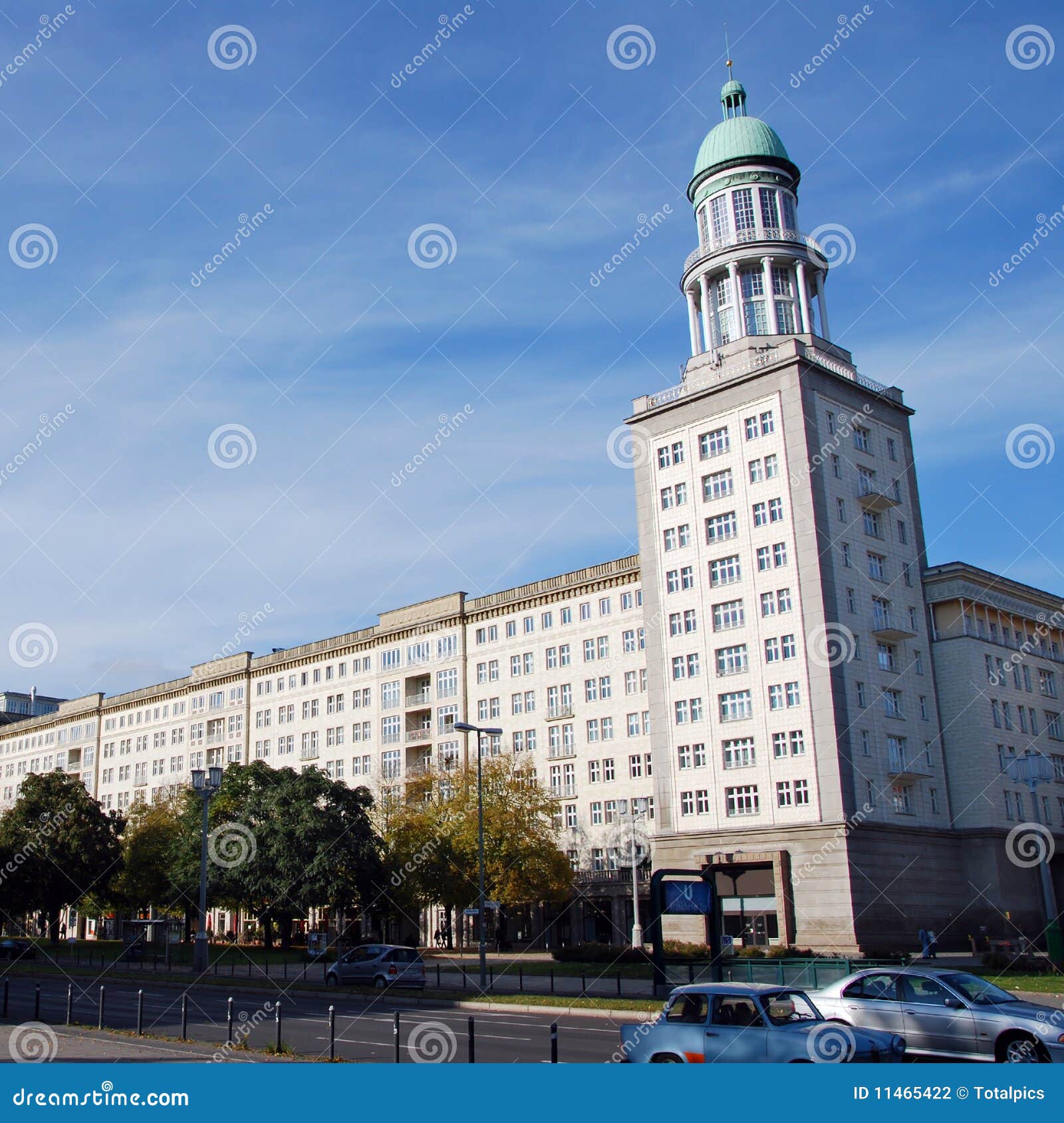 Socialist Architecture in Berlin Stock Photo - Image of trabant ...