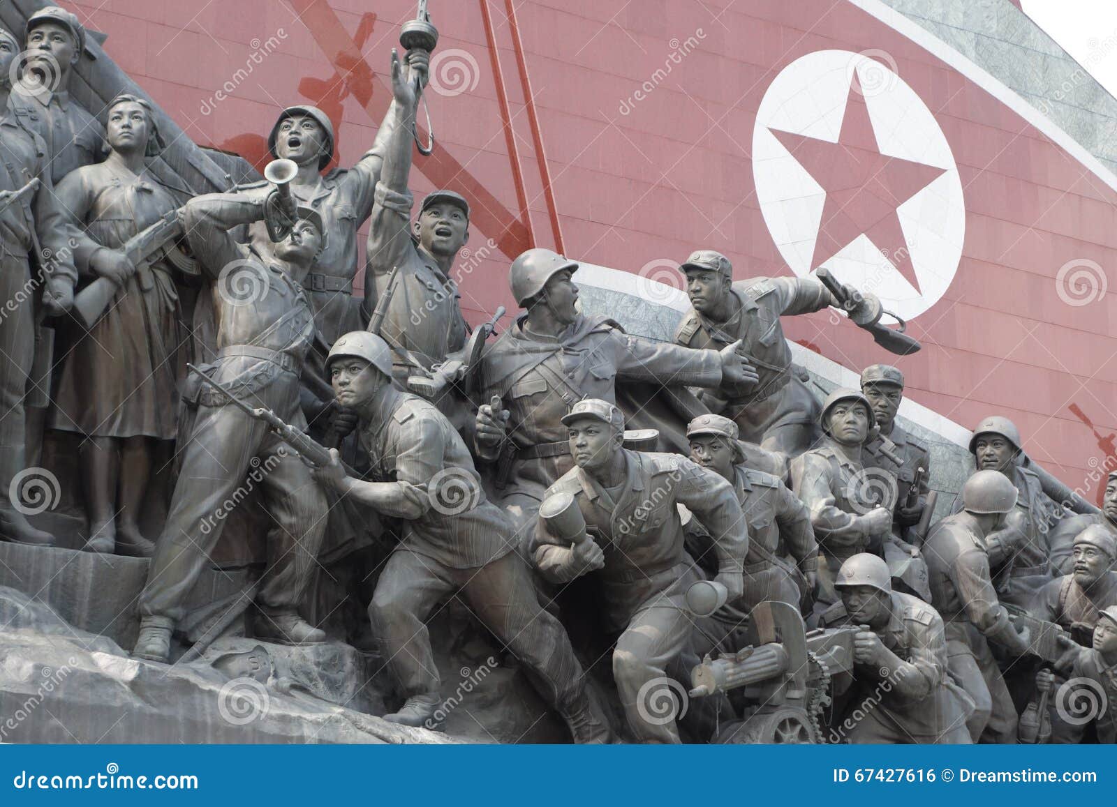 Socialist Revolution Monument Stock Photo - Image of mansudae, statues ...