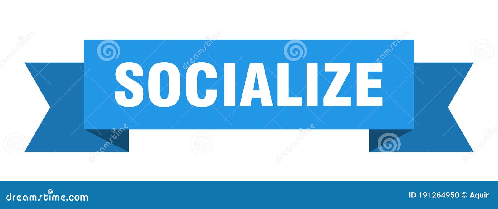 Socialize ribbon. stock vector. Illustration of socialize - 191264950