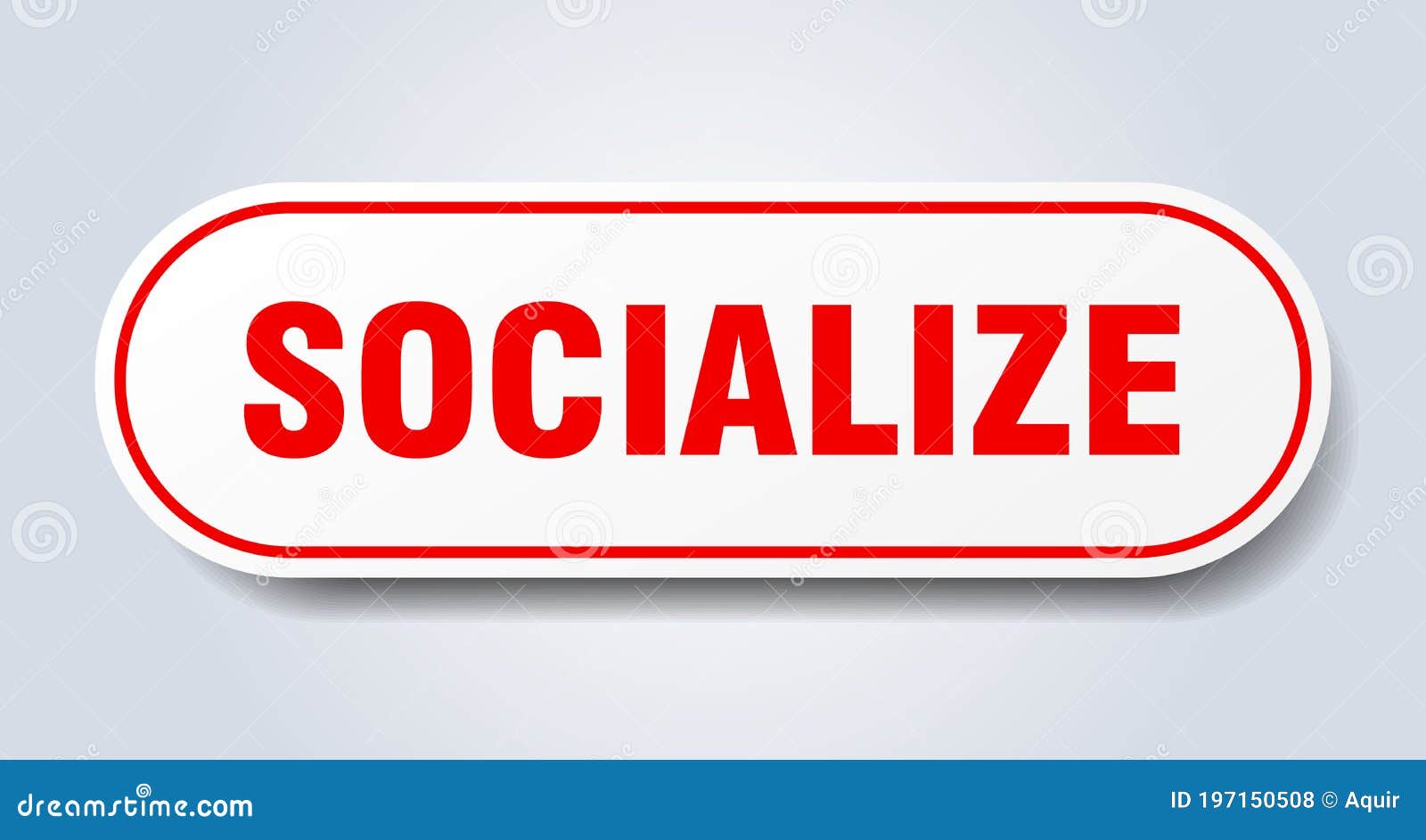 Socialize Sticker. Cartoon Vector | CartoonDealer.com #197145119