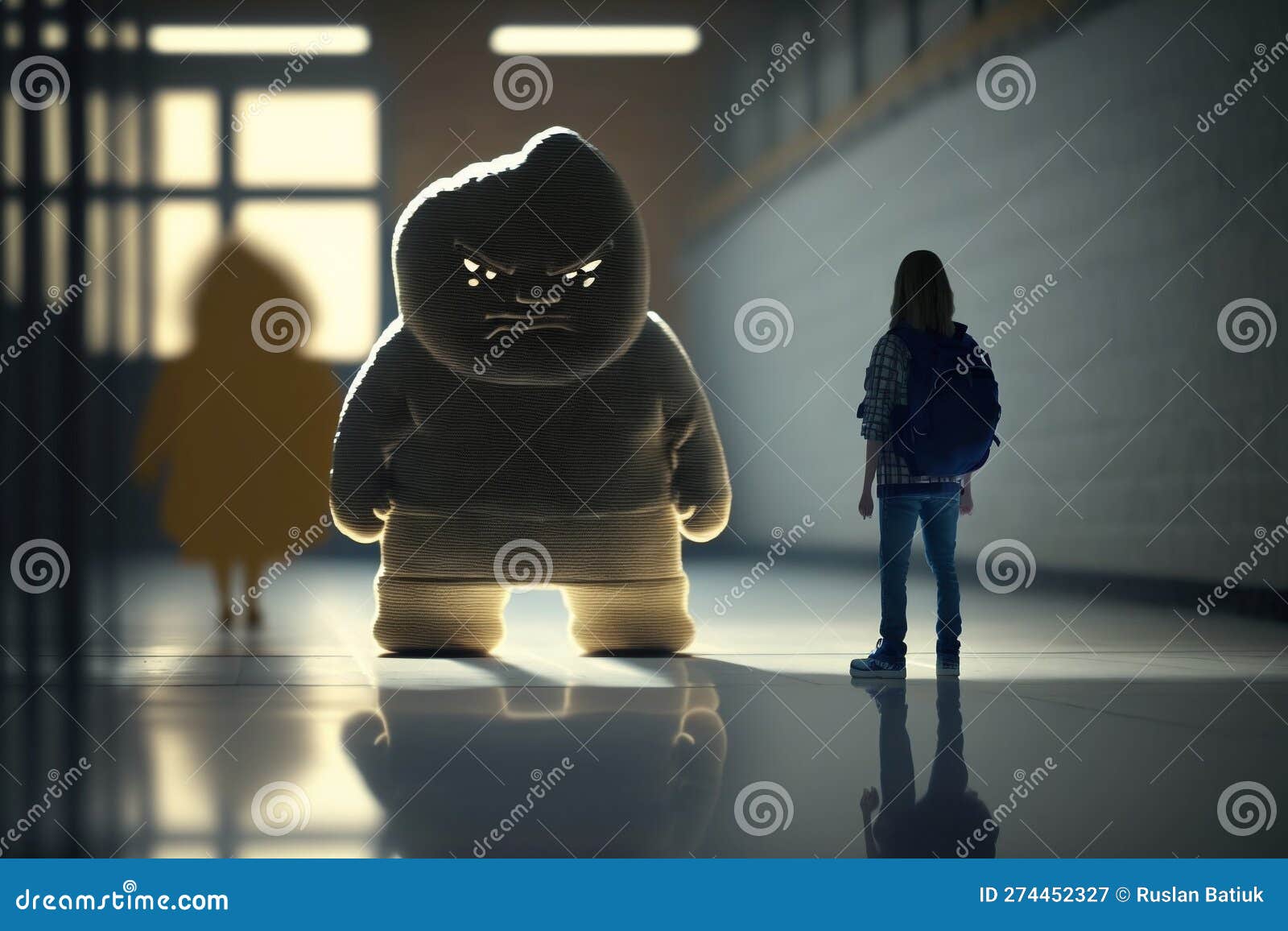 Bullying Among Students, Young People Laughing At Their Classmate ...