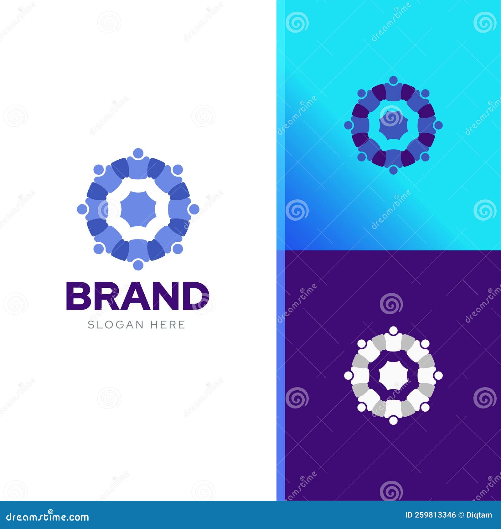 Society Creative Logo Design, Foundation Teamwork Coworking Idea Vector ...