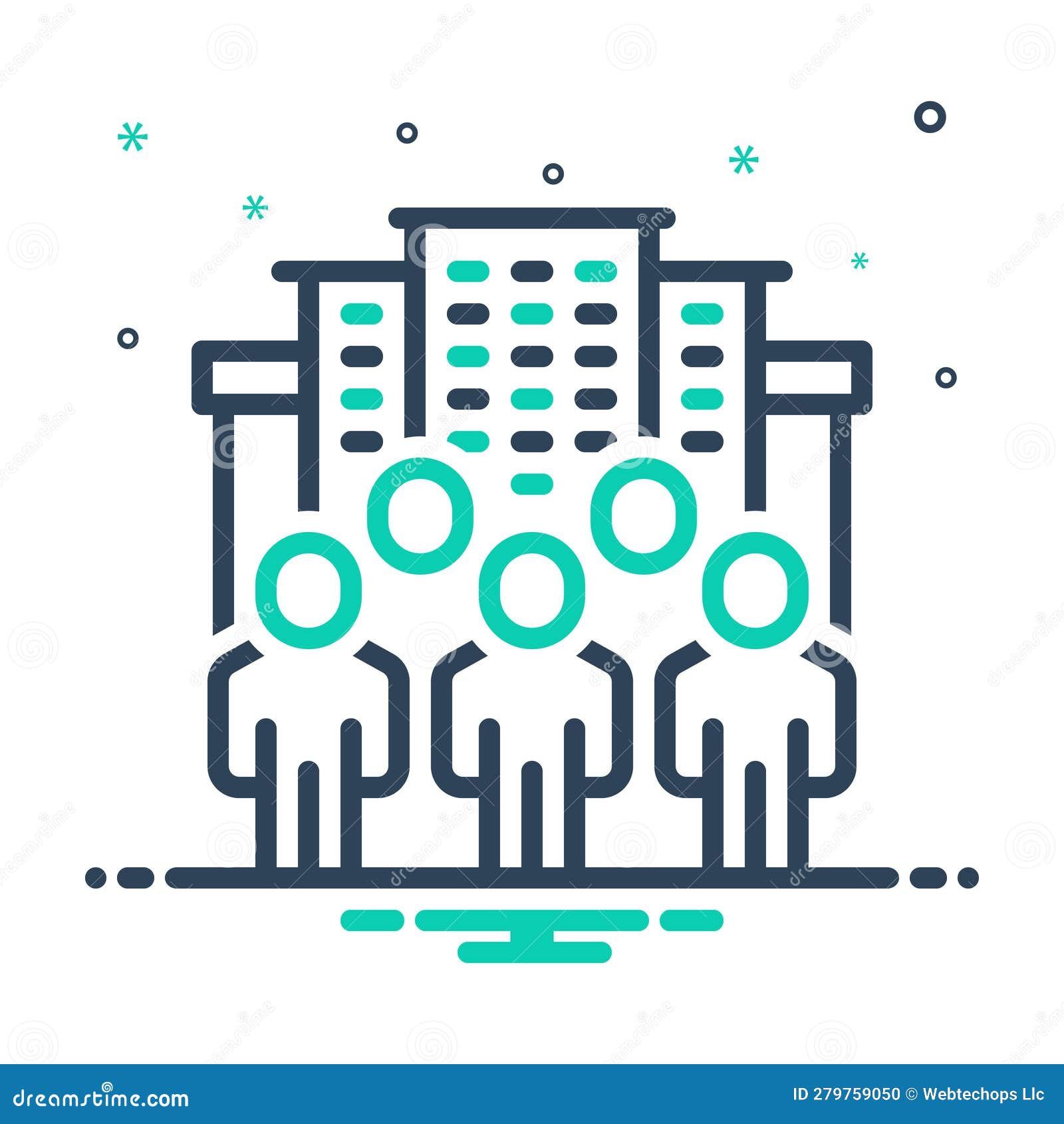 Mix Icon for Society, Community and Public Stock Vector - Illustration ...