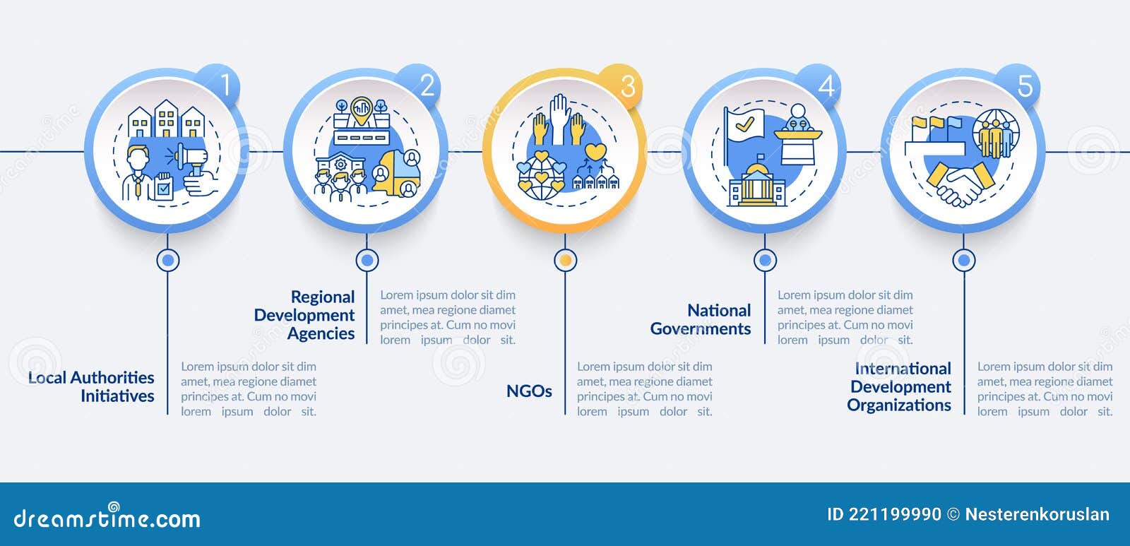 Society Progress Programs Vector Infographic Template Stock Vector ...