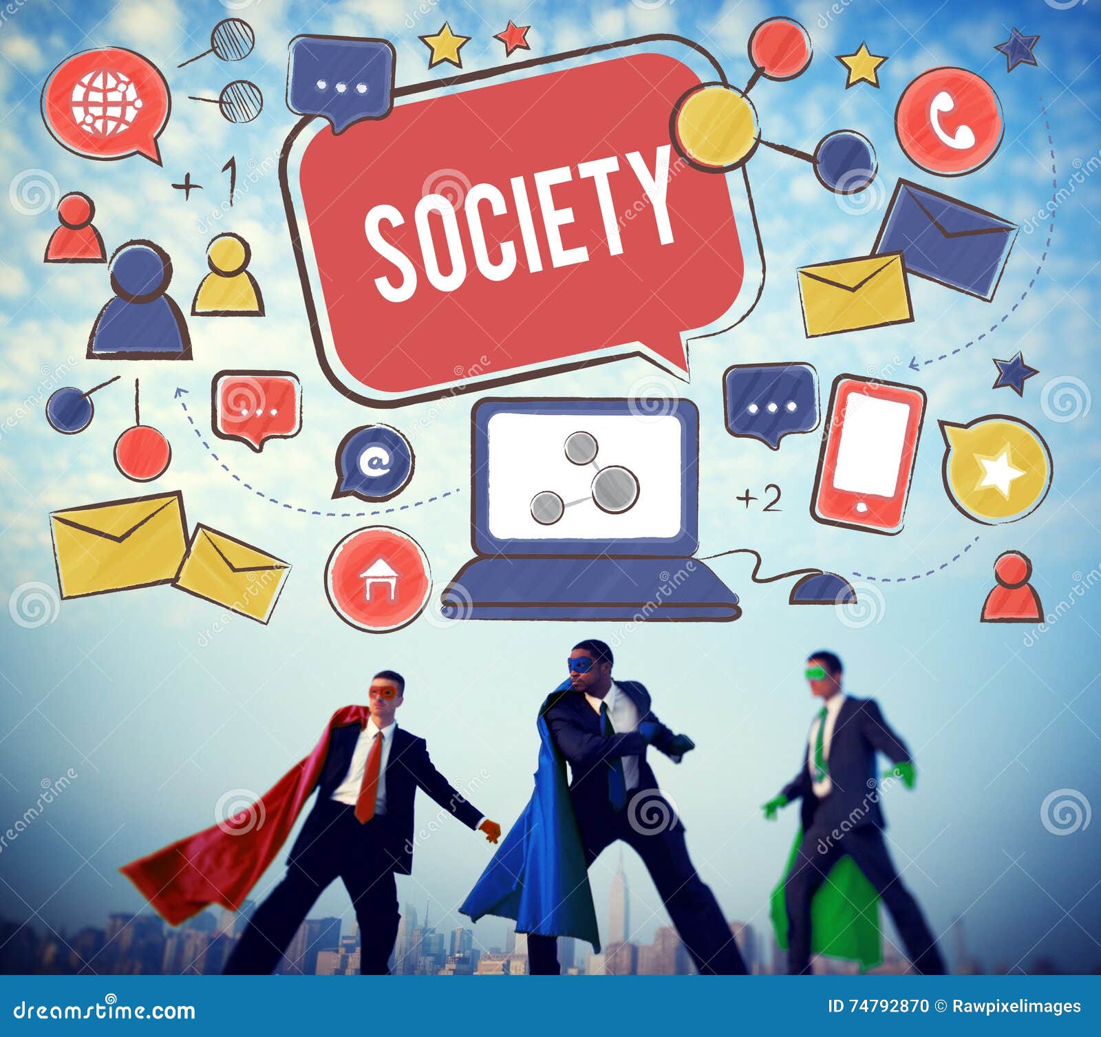 Society Social Media Network Connection Concept Stock Photo - Image of ...