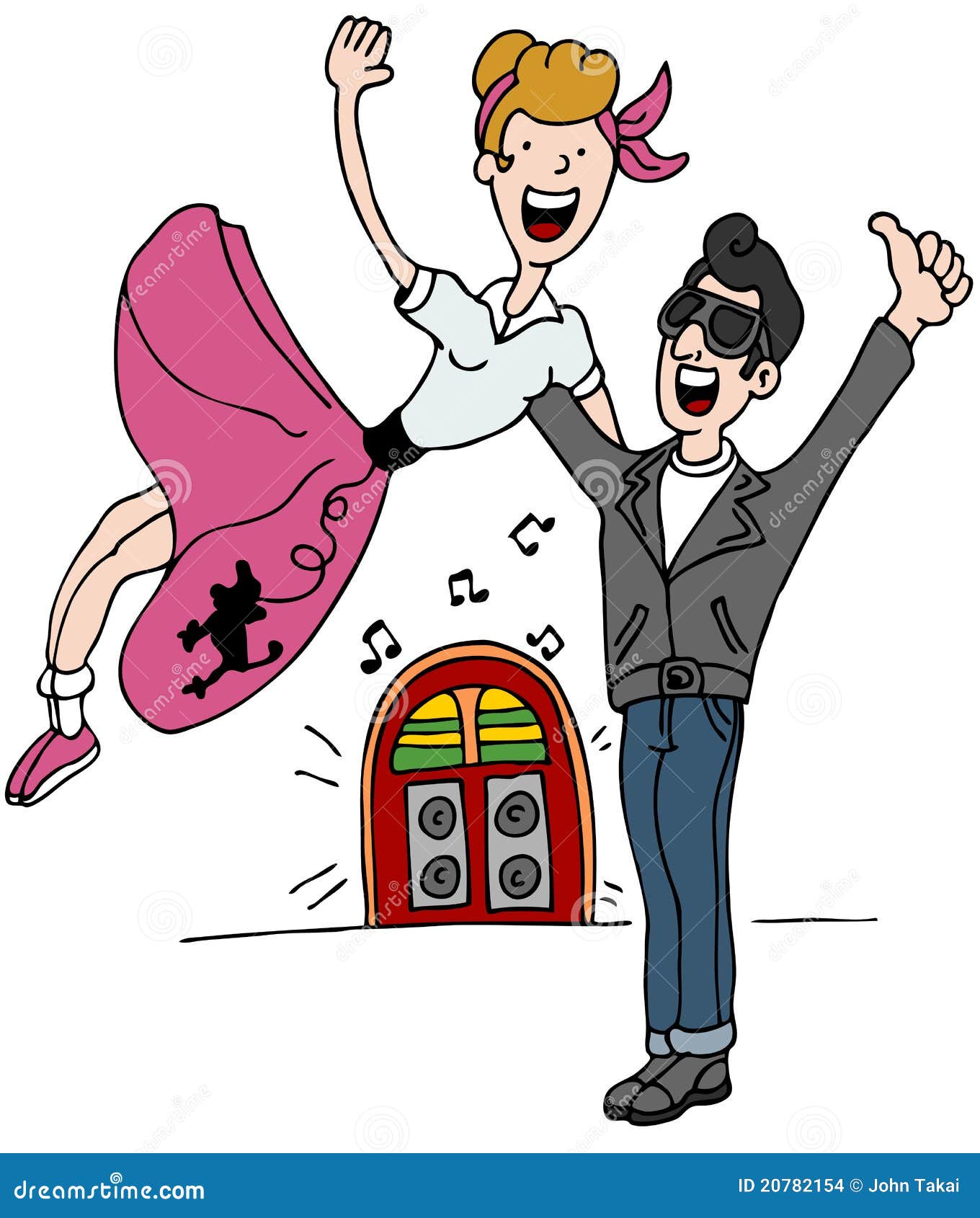 Sock Hop Vector Illustration | CartoonDealer.com #20782154