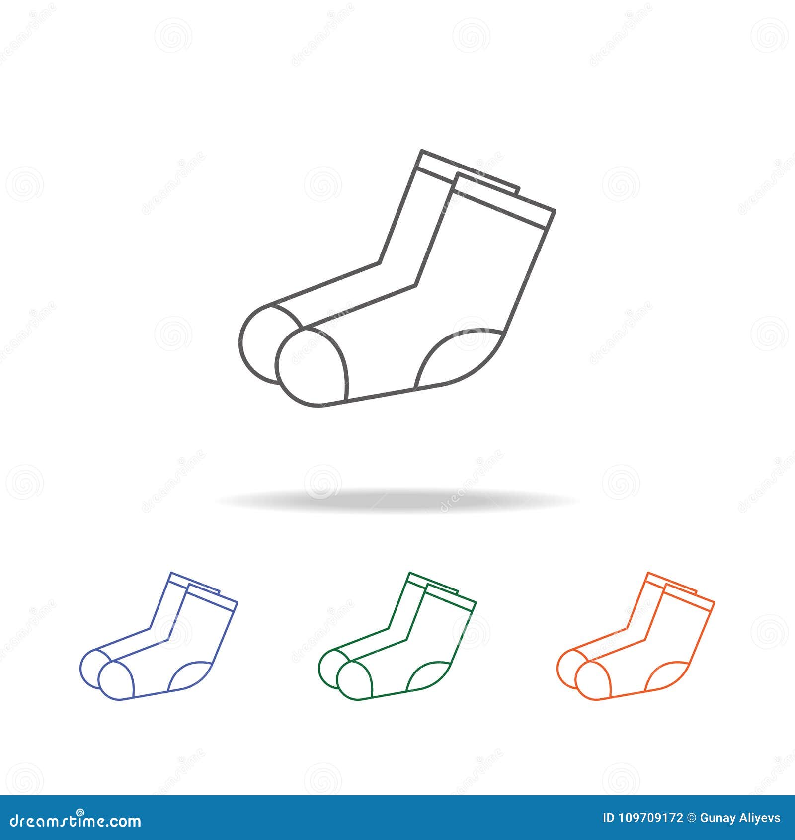 Sock Icon. Element of a Shopping Multi Colored Icon for Mobile Concept ...