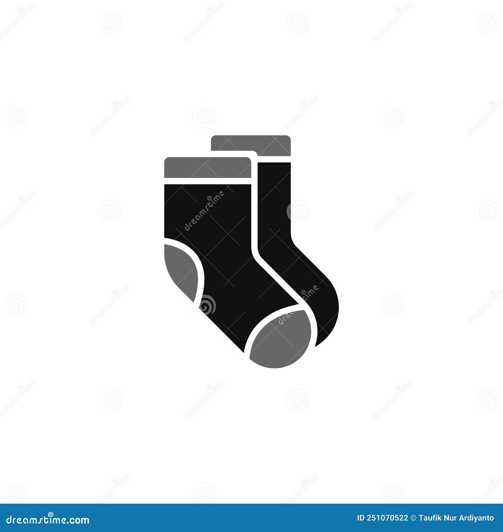 Sock Icon Logo Design Illustration Template Stock Vector - Illustration ...