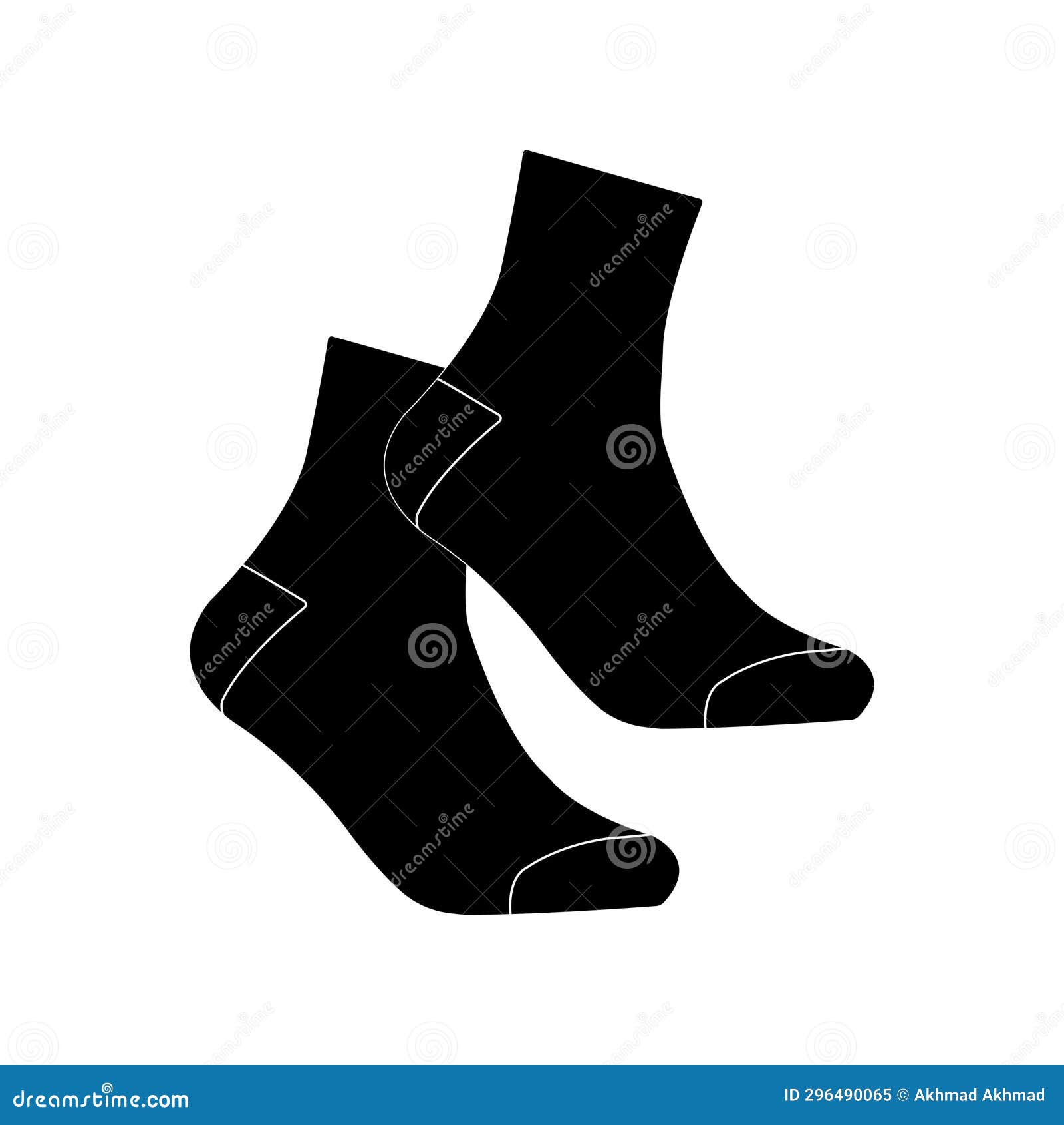 Sock icon stock vector. Illustration of merry, sport - 296490065