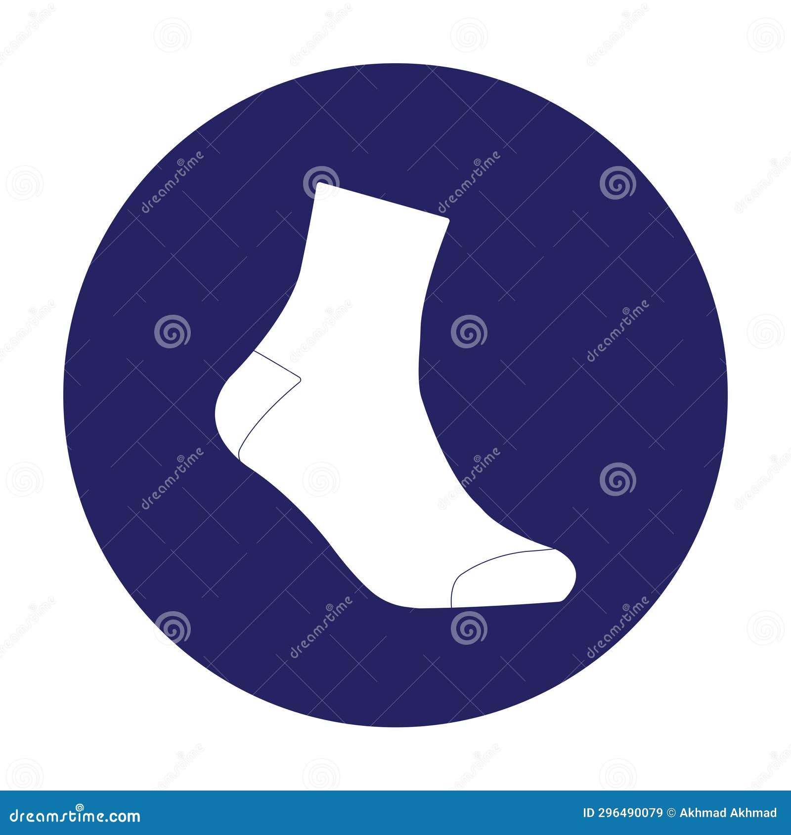 Sock icon stock vector. Illustration of icon, striped - 296490079