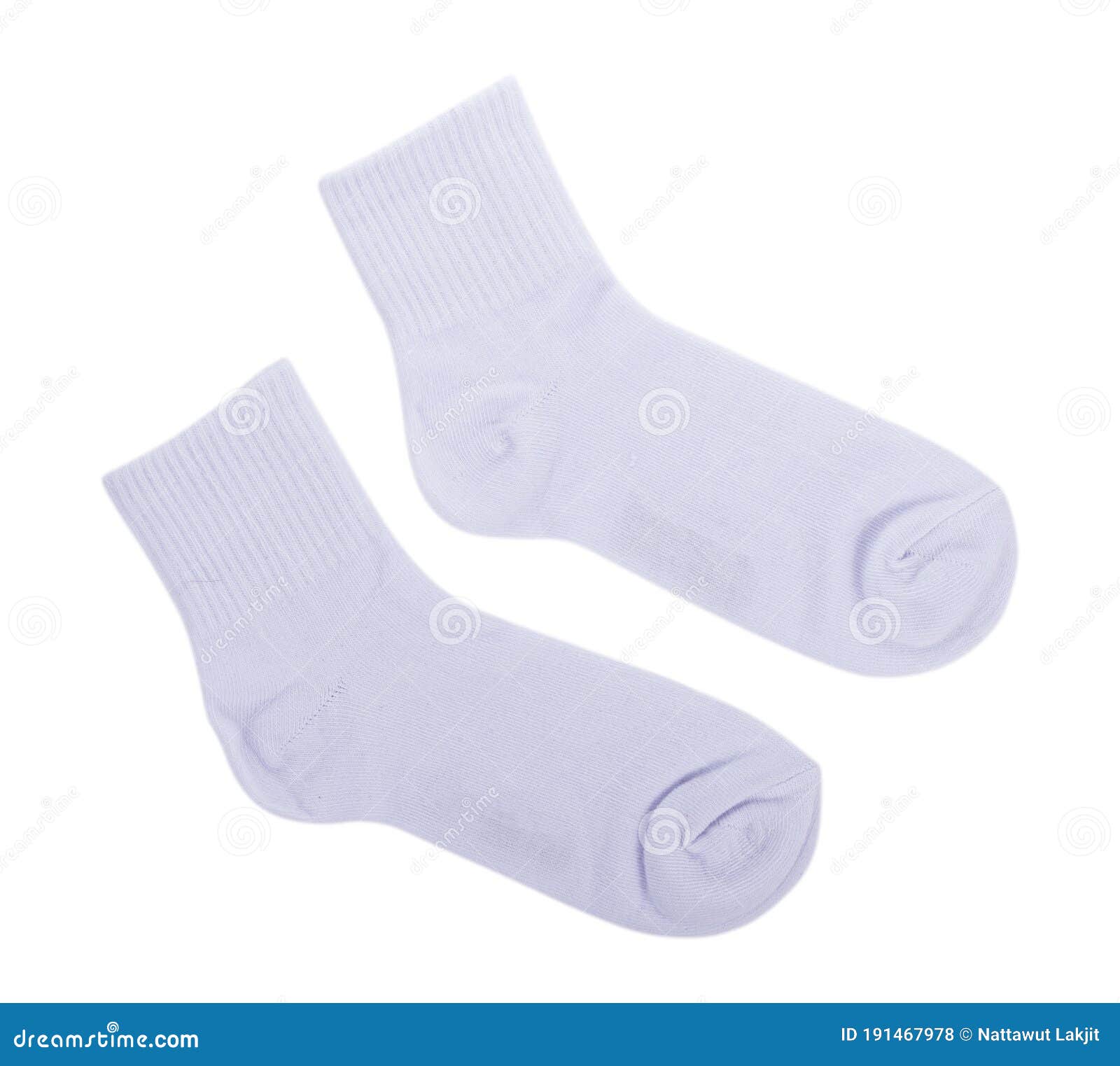 Sock Isolated on White Background Stock Photo - Image of decoration ...
