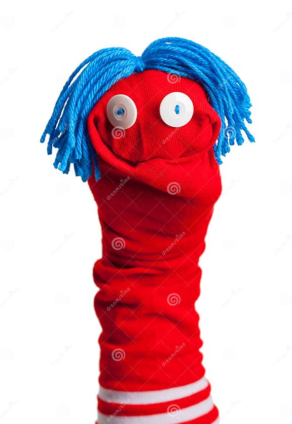 Sock Puppet stock image. Image of doll, isolated, buttons - 177632417