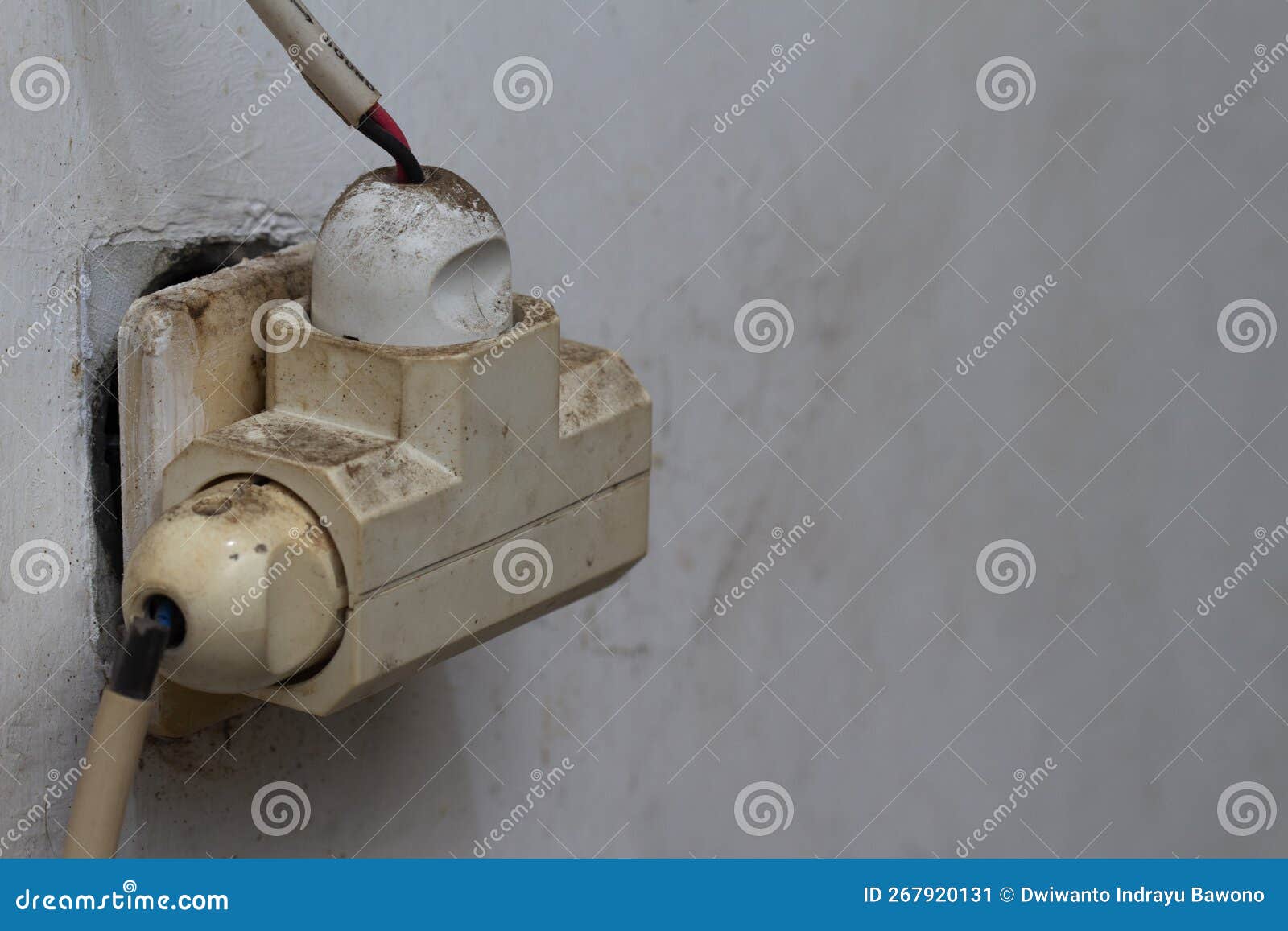 The Socket is Detached from Its Place Stock Image - Image of overload ...