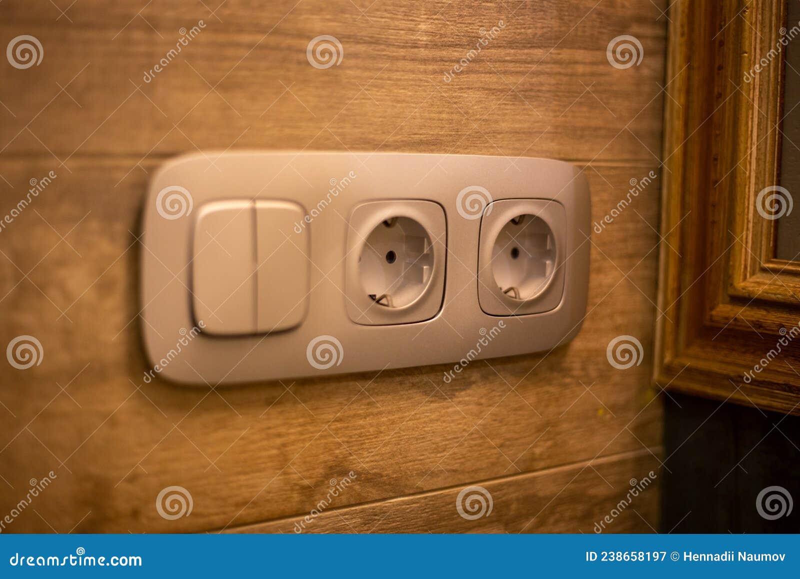 Socket for Electrical Appliances in a Modern Apartment Inside the House ...