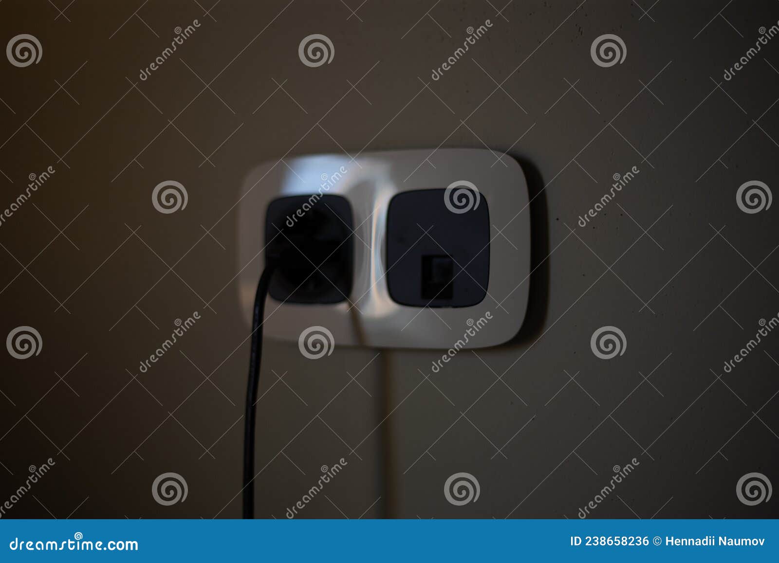 Socket for Electrical Appliances in a Modern Apartment Inside the House ...