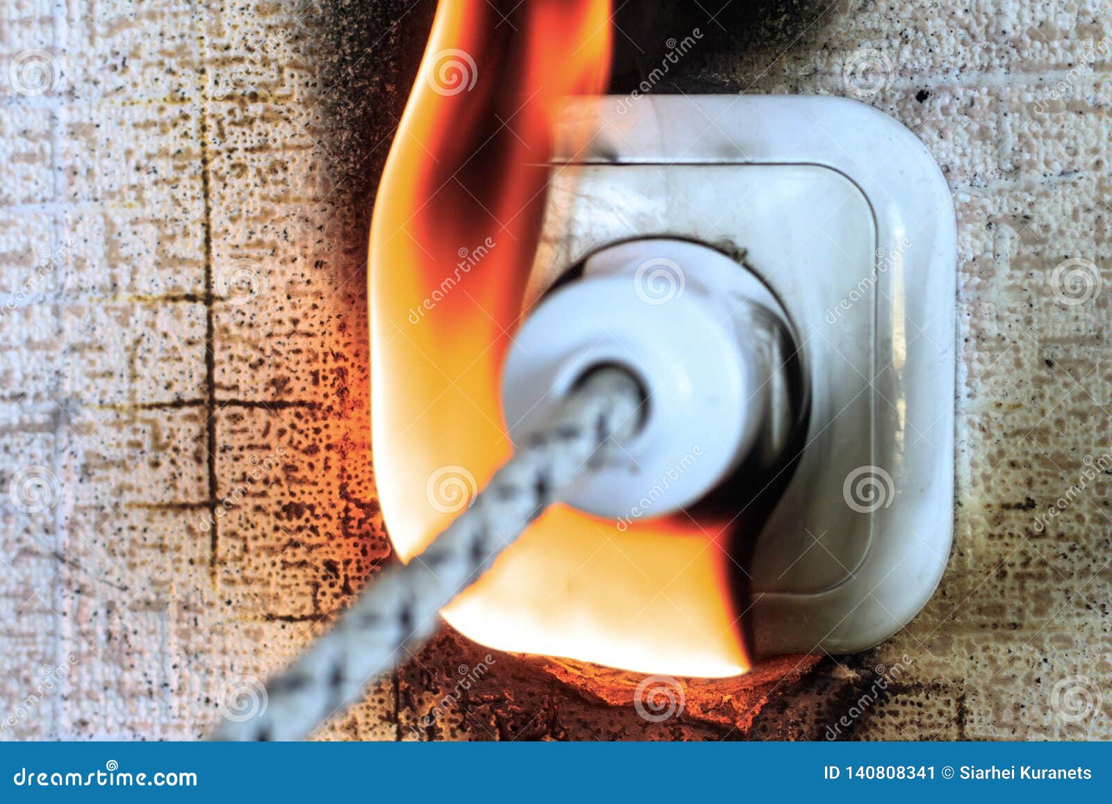 . Socket on Fire. he is Real. Plastic Melting Occurs. Plug Inserted ...