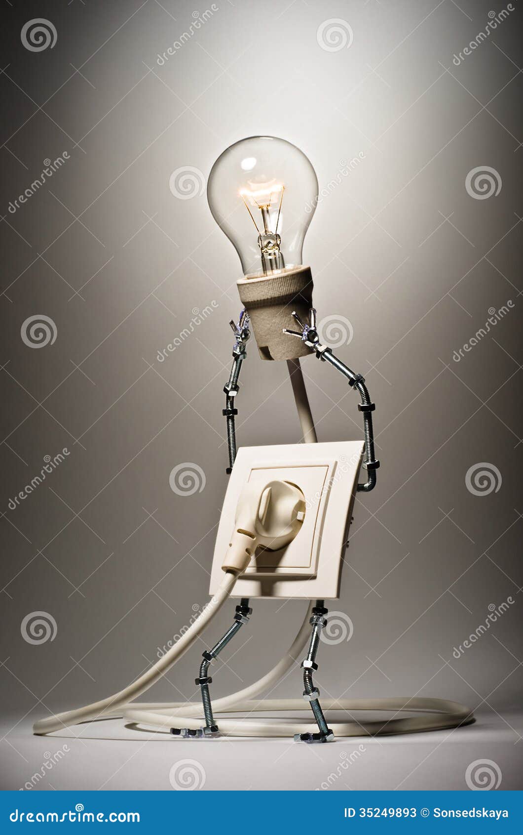 The Incandescent Lamp Icon. Lamp And Bulb, Lightbulb, Filament Lamp ...