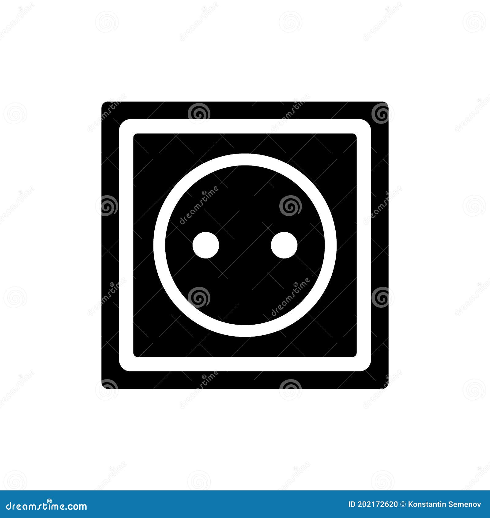 Socket icon on white stock illustration. Illustration of electrical ...