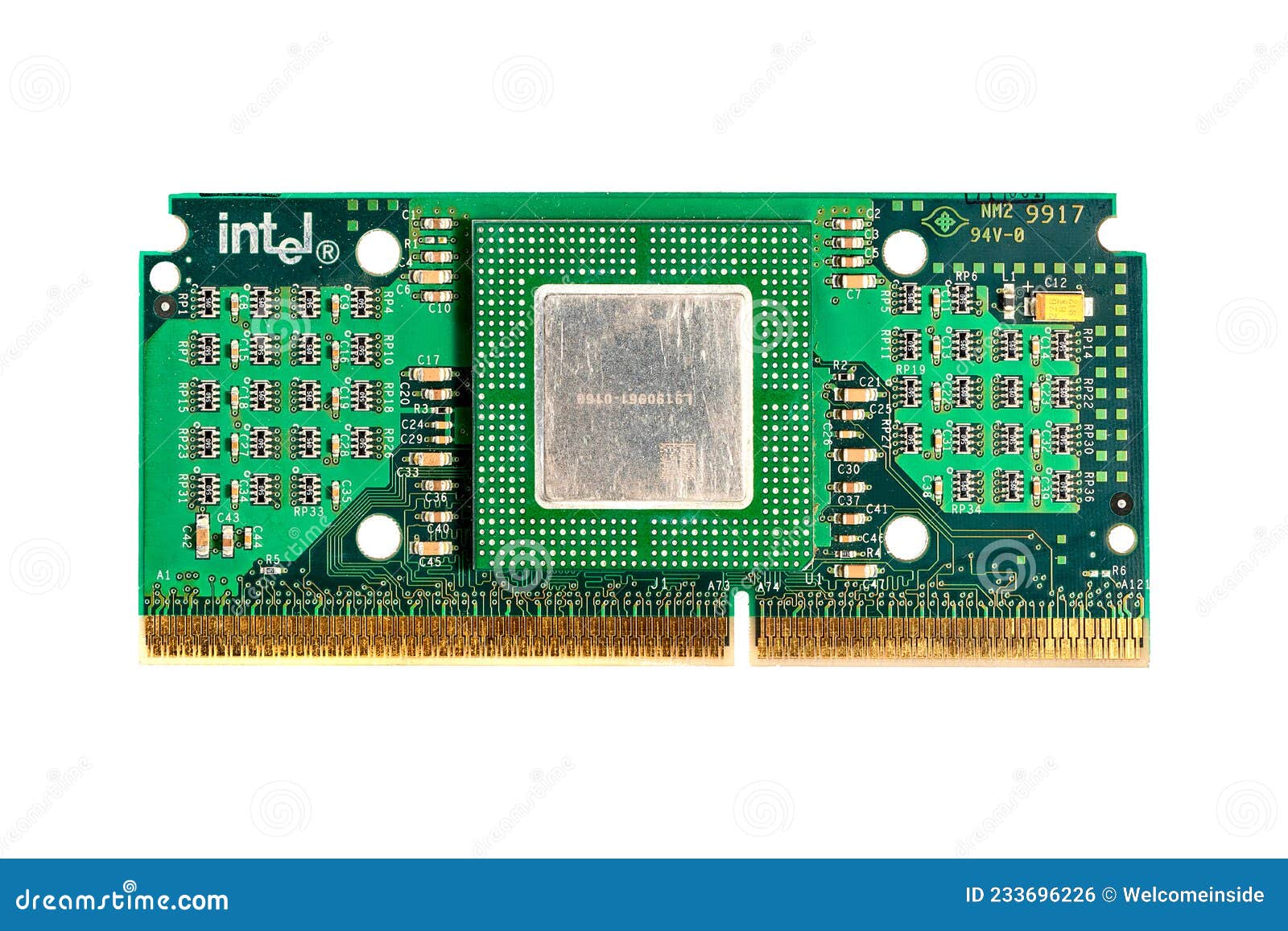 Socket Intel Cpu Slot 1. Antiguo Procesador De Chips Intel Pentium Ii ...