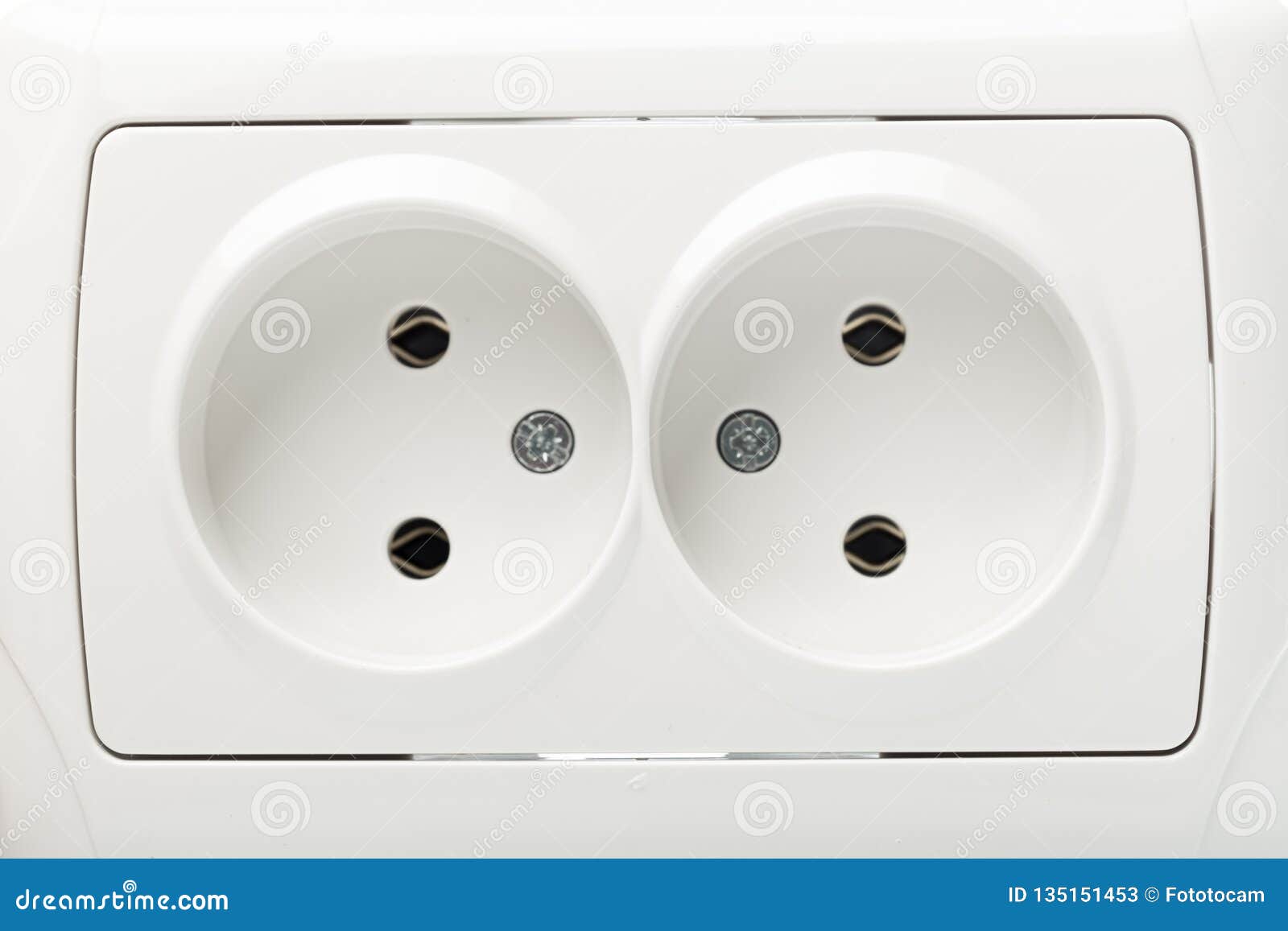 Socket Isolated on White, Close Up Stock Image - Image of insert ...