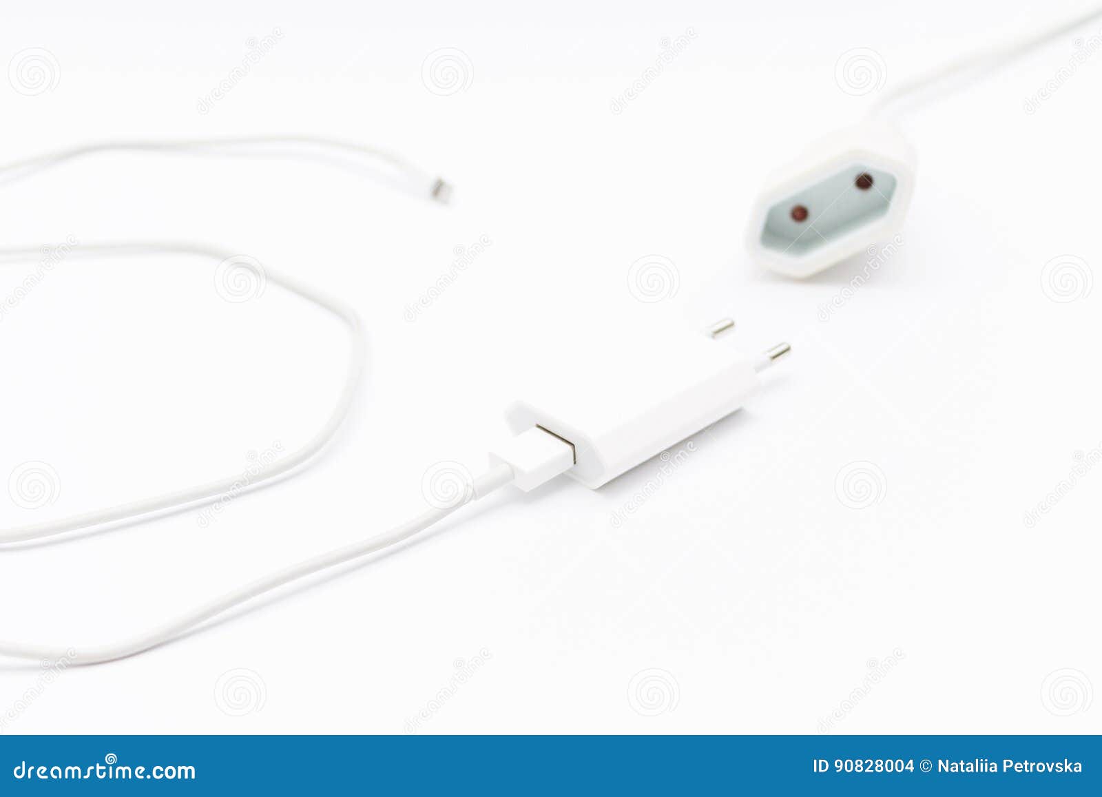 Socket Outlet Fork Connection Stock Photo - Image of danger, energy ...