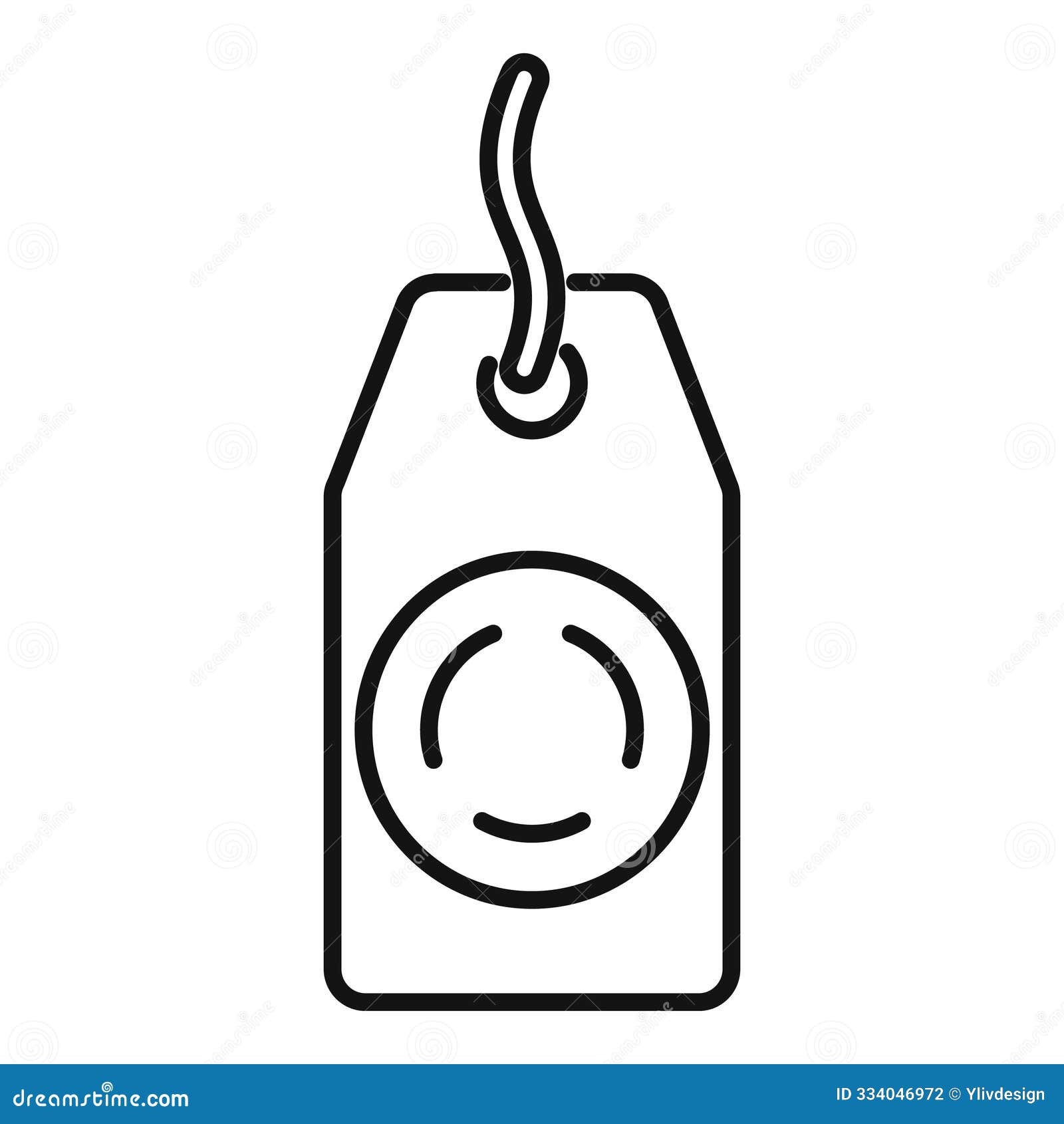 Socket Outlet Tag with Wire Hanging Showing Power Connection Stock ...