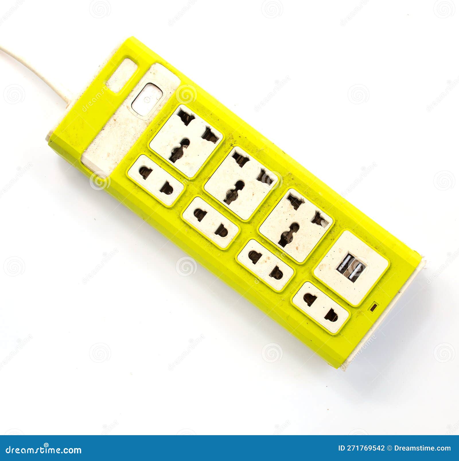 Socket Plug for Charging,three Way Plug Stock Photo - Image of white ...