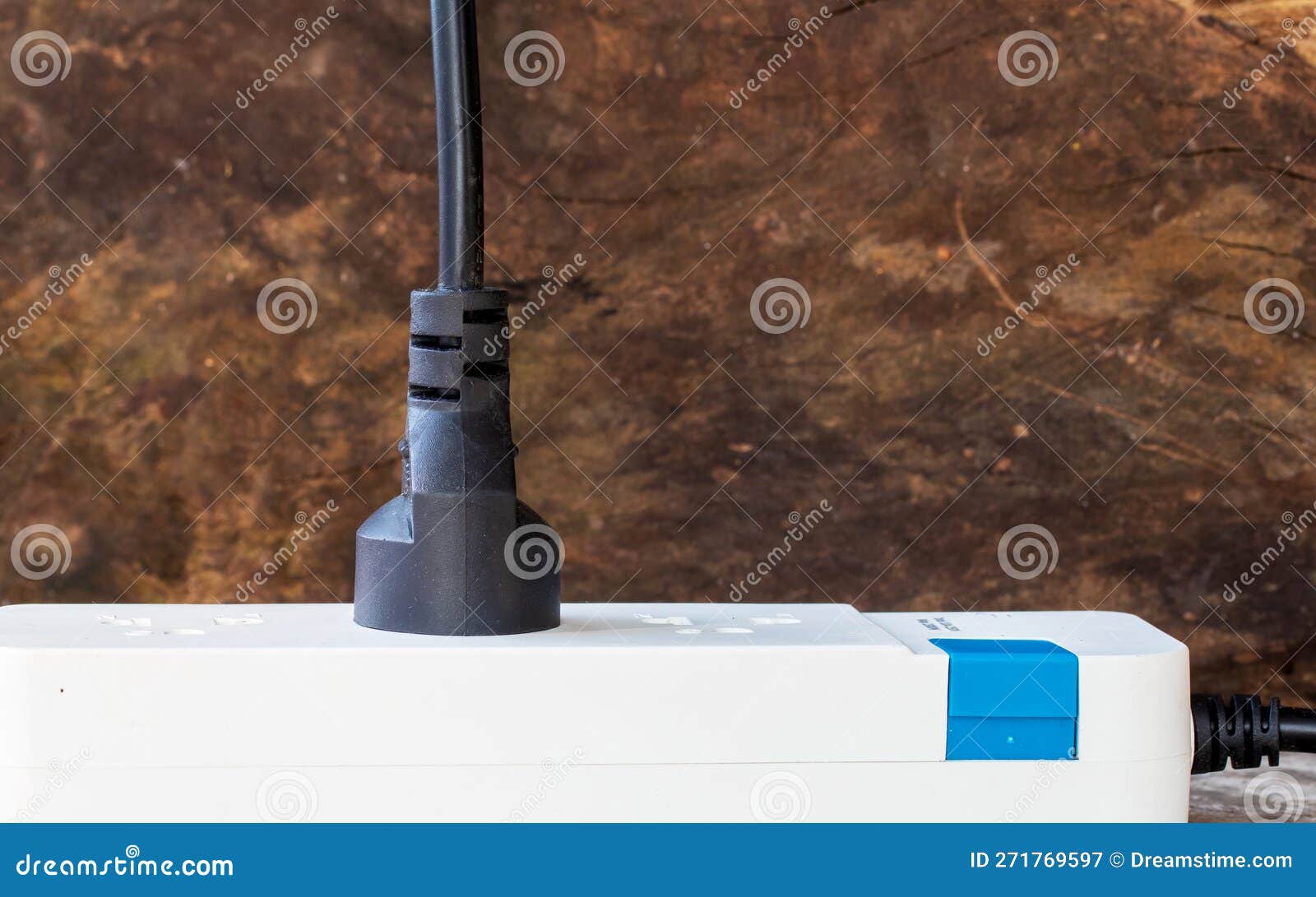 Socket Plug for Charging,three Way Plug Stock Image - Image of surface ...