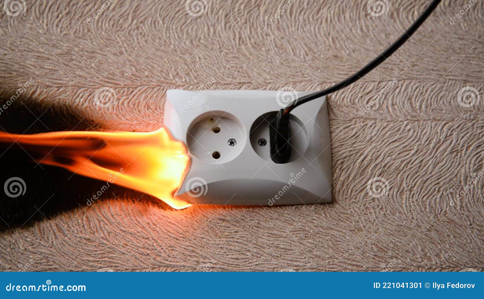 The Socket and Plug of the Electric Wire Light Up. Stock Video - Video ...