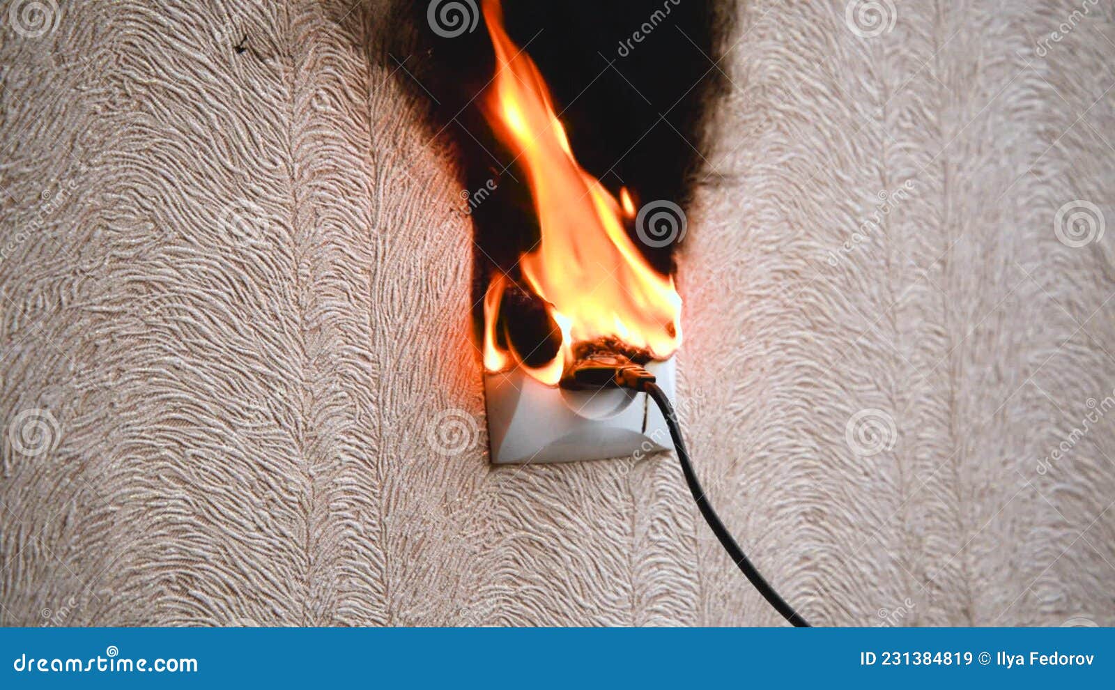 The Socket and Plug of the Electric Wire Light Up. Stock Video - Video ...