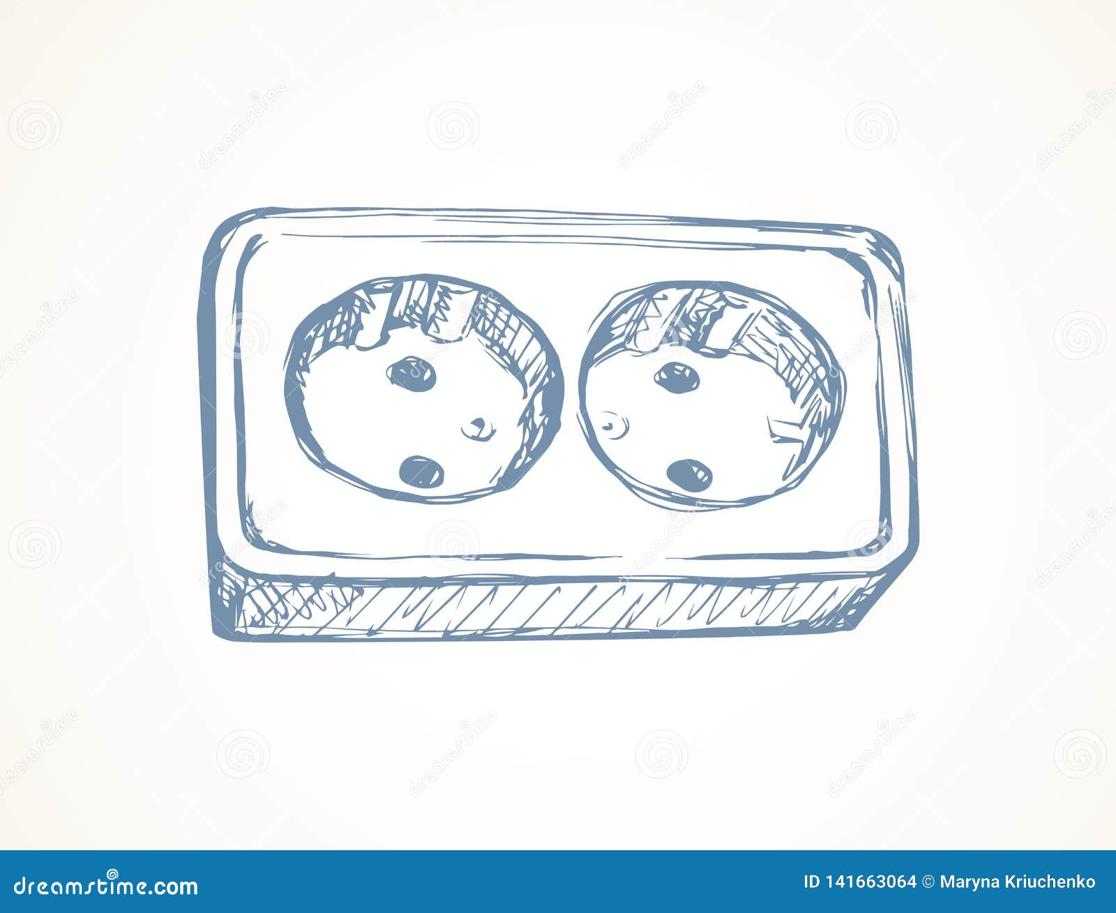 Socket and Plug. Vector Drawing Stock Vector - Illustration of graphic ...