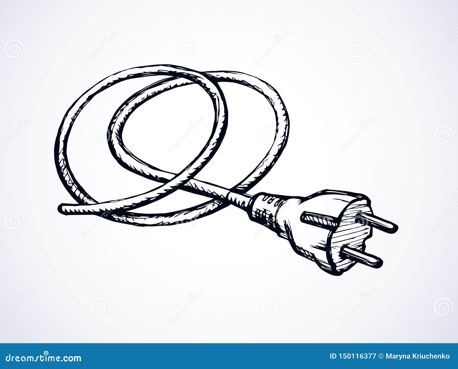 Socket and Plug. Vector Drawing Stock Vector - Illustration of hardware ...