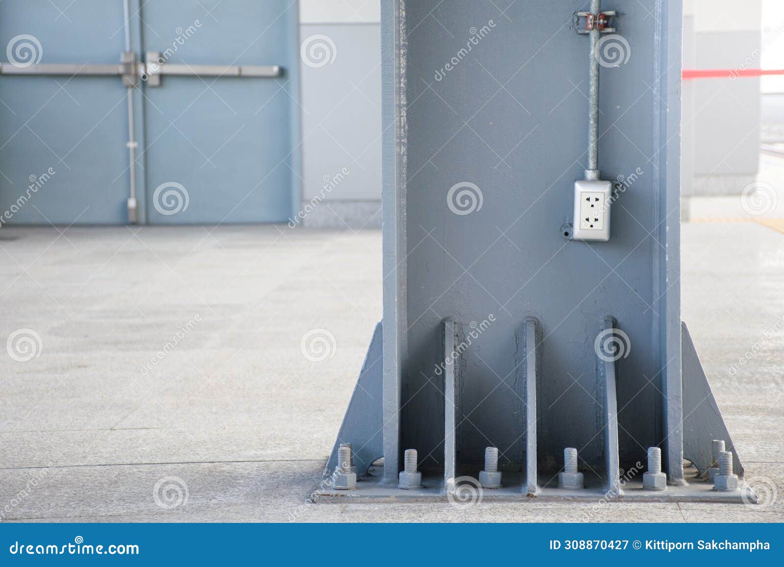 Socket or Receptacle Stuck on the Wall of a Large Scrap on the ...