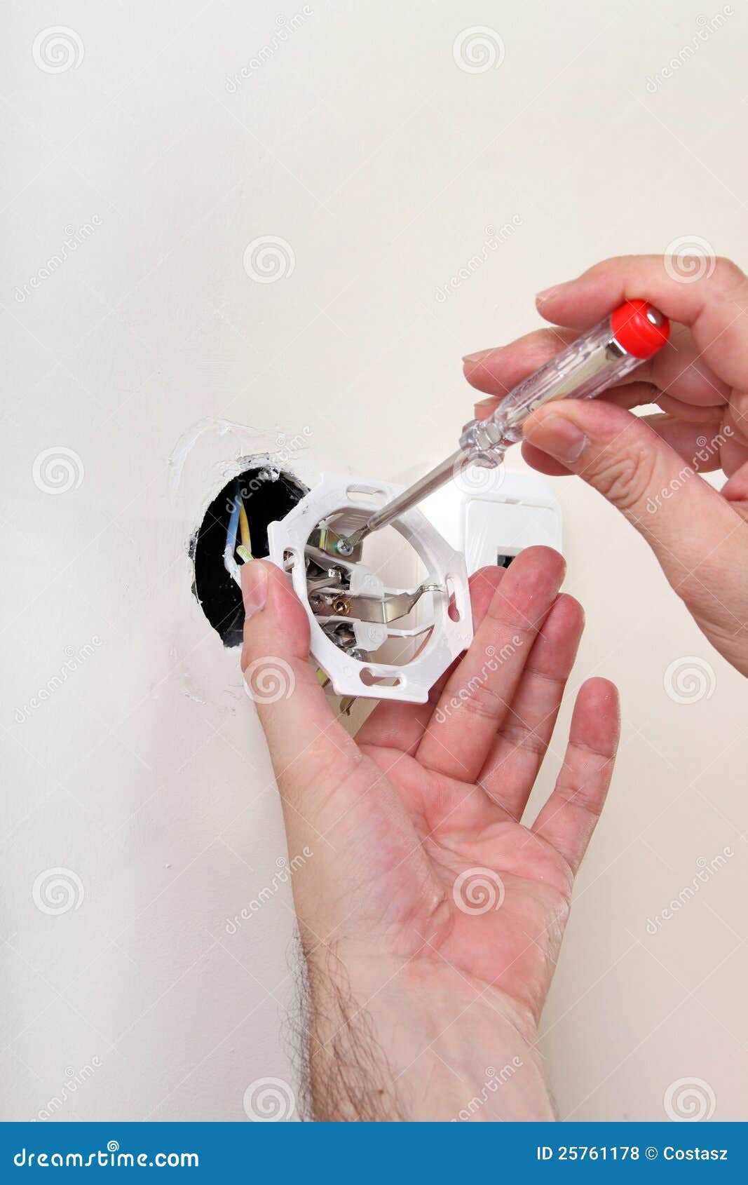 Socket repair stock photo. Image of equipment, outlet - 25761178