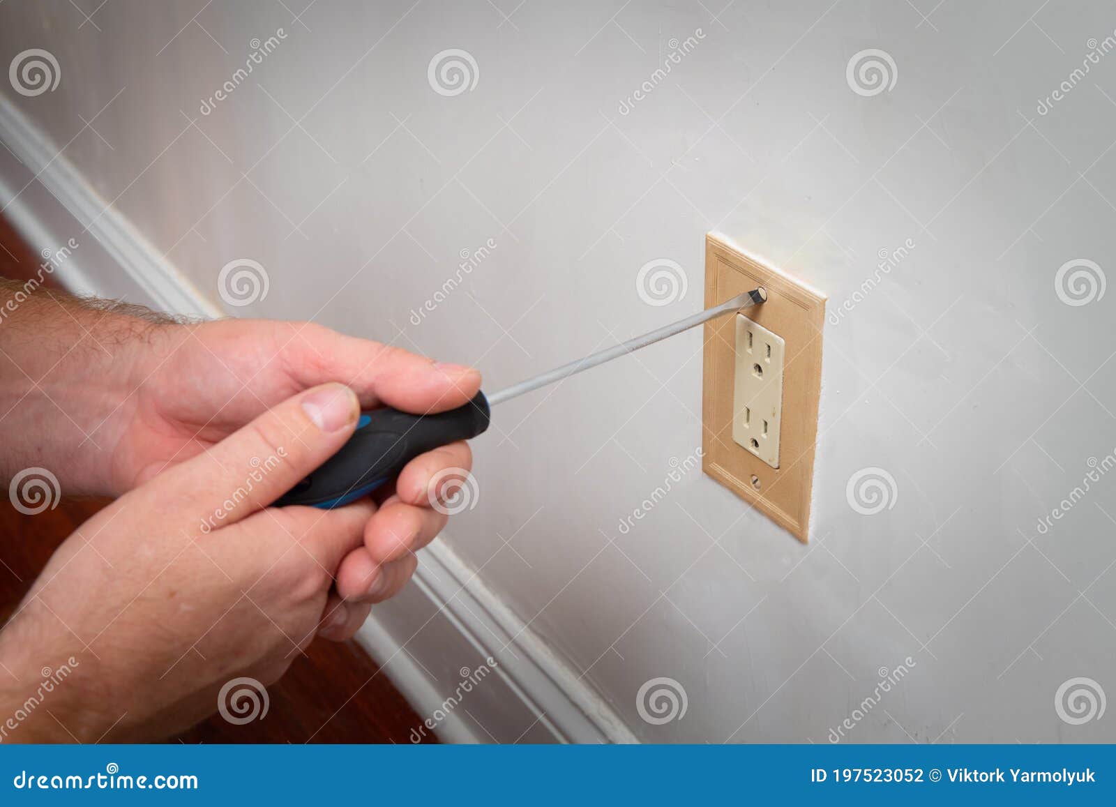 Socket replacement fix stock photo. Image of maintenance - 197523052