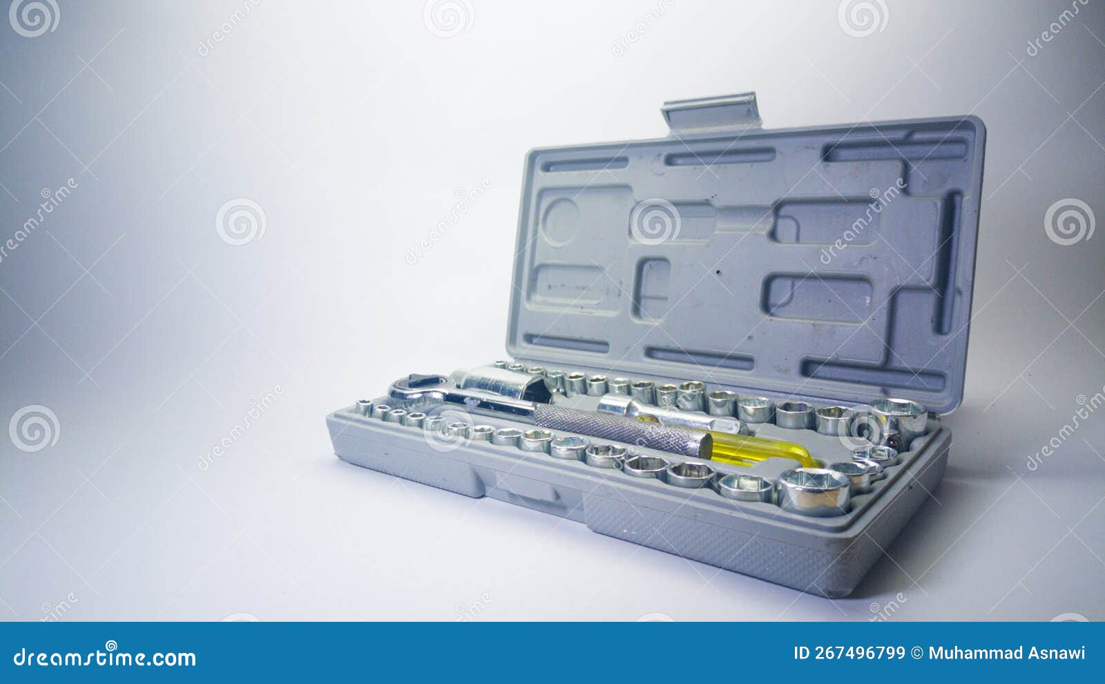 Socket Set, Metal Bits for Socket Wrench Chrome Colored, Selected Focus ...